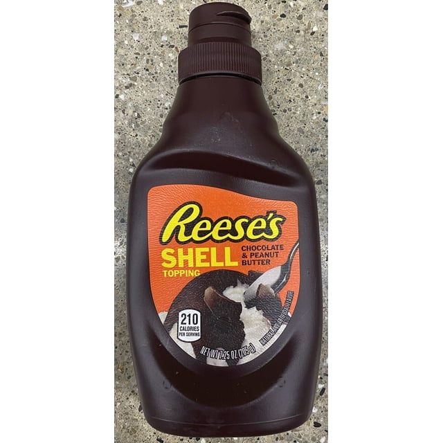 Hershey's Reese's Chocolate & Peanut Butter Shell Topping Syrup 7.25 Oz ...