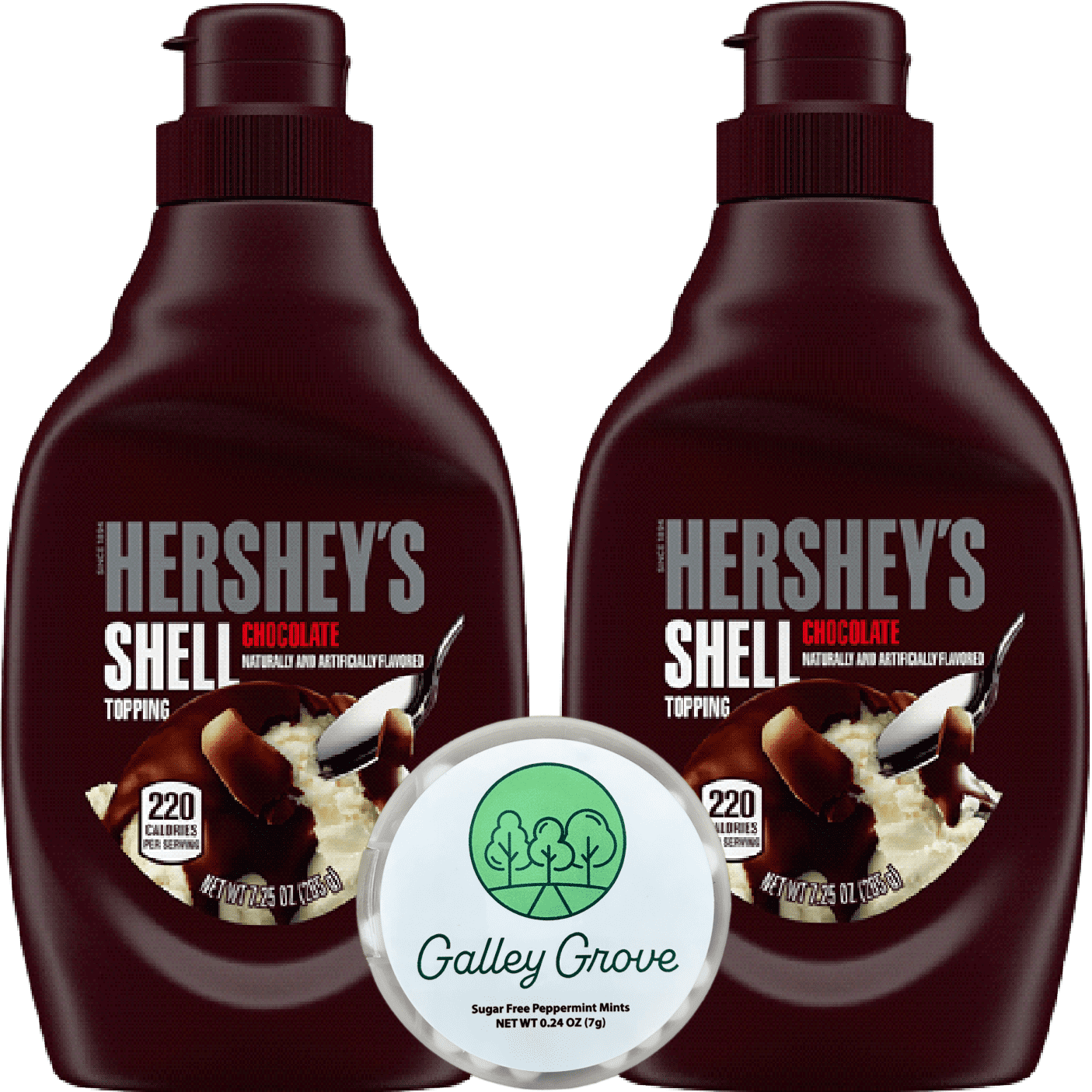 Hershey's Shell Chocolate Flavor Ice Cream Topping (2-Pack) Bundle With ...