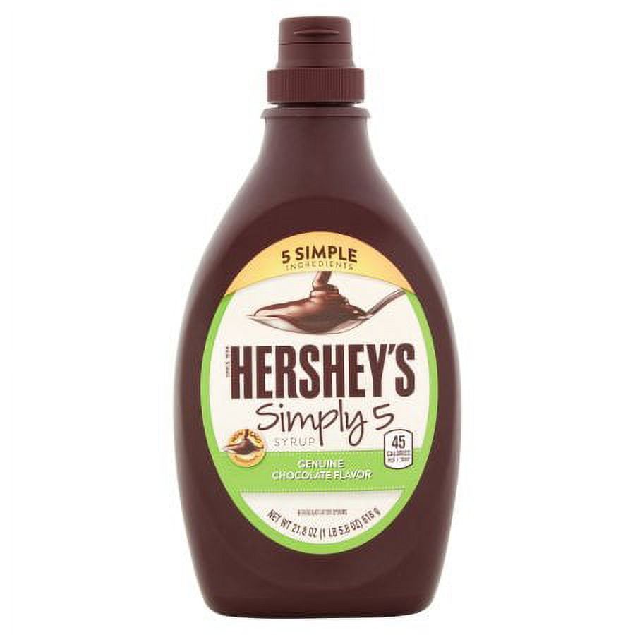 Hershey's Simply 5 Syrup Chocolate Flavor 21.8 fl oz (Pack of 6 ...