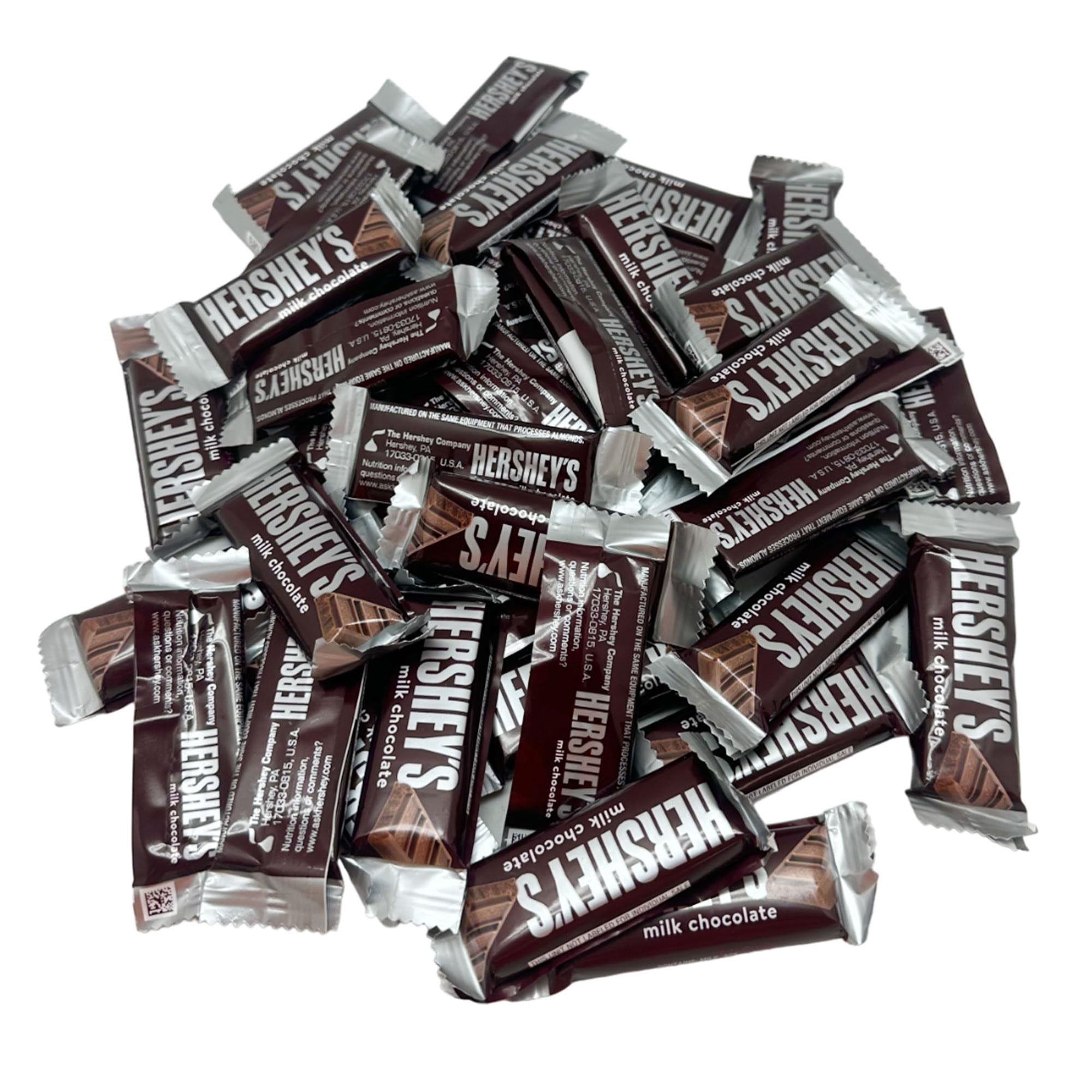 Hershey's Snack Size Chocolate RRF12 Bars - 1 lb Bag (Approx. 40 Pieces ...