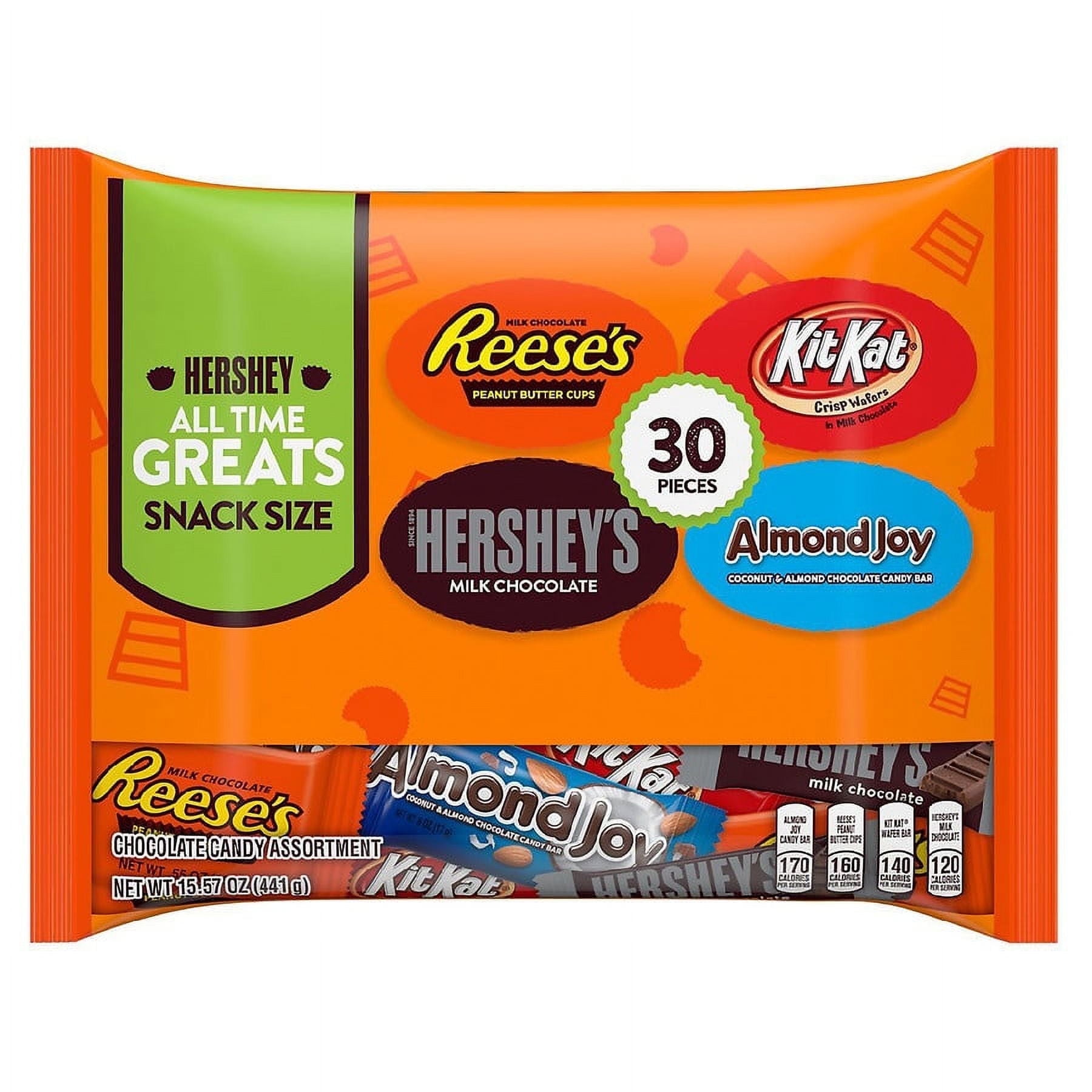 Hershey's Chocolate Assortment Pack 30 Count Including Reese's Kit Kat ...