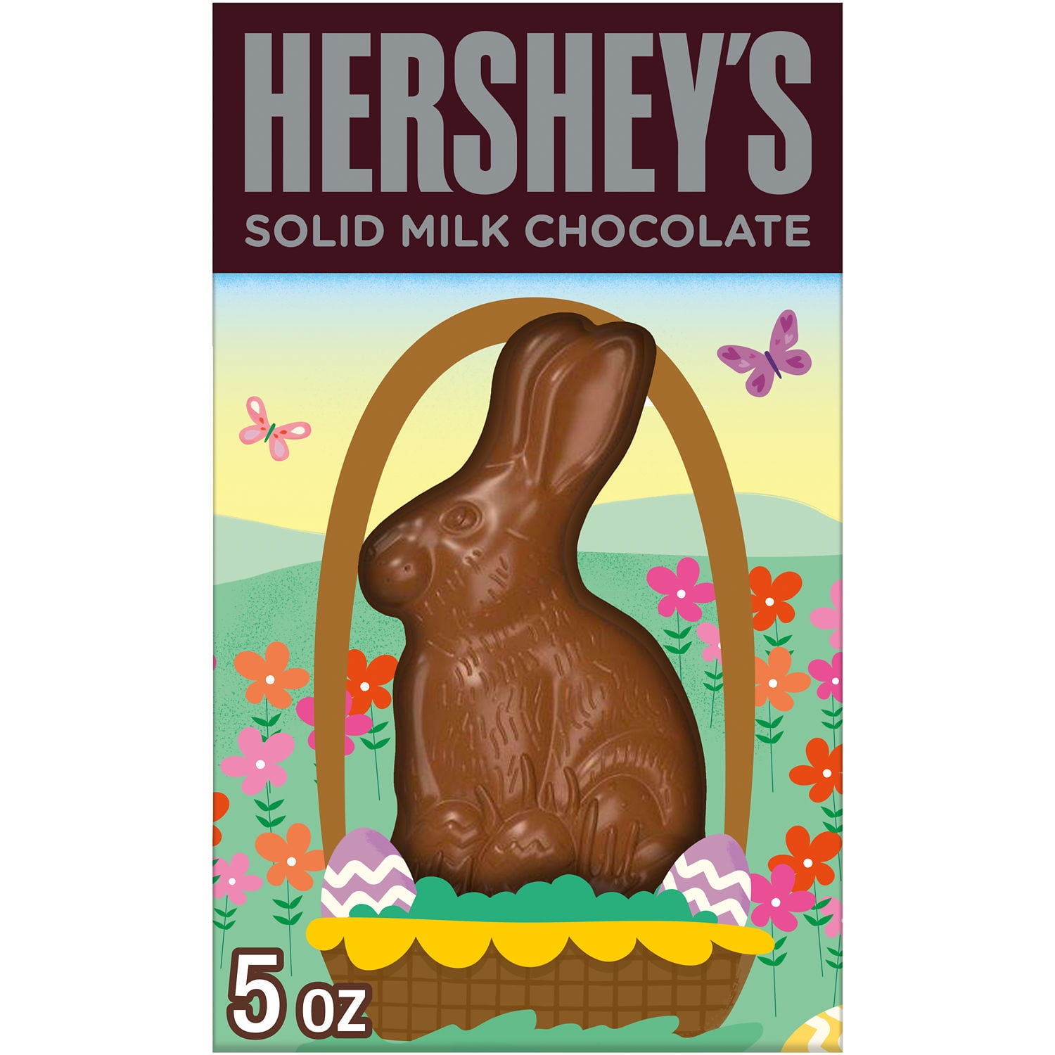 Hershey's Solid Milk Chocolate Easter Bunny, Gift Box 5 oz - Walmart.com