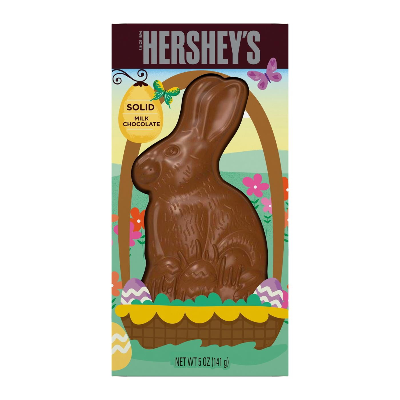 Hershey's Solid Milk Chocolate Bunny Easter Candy - 5 oz - Walmart.com