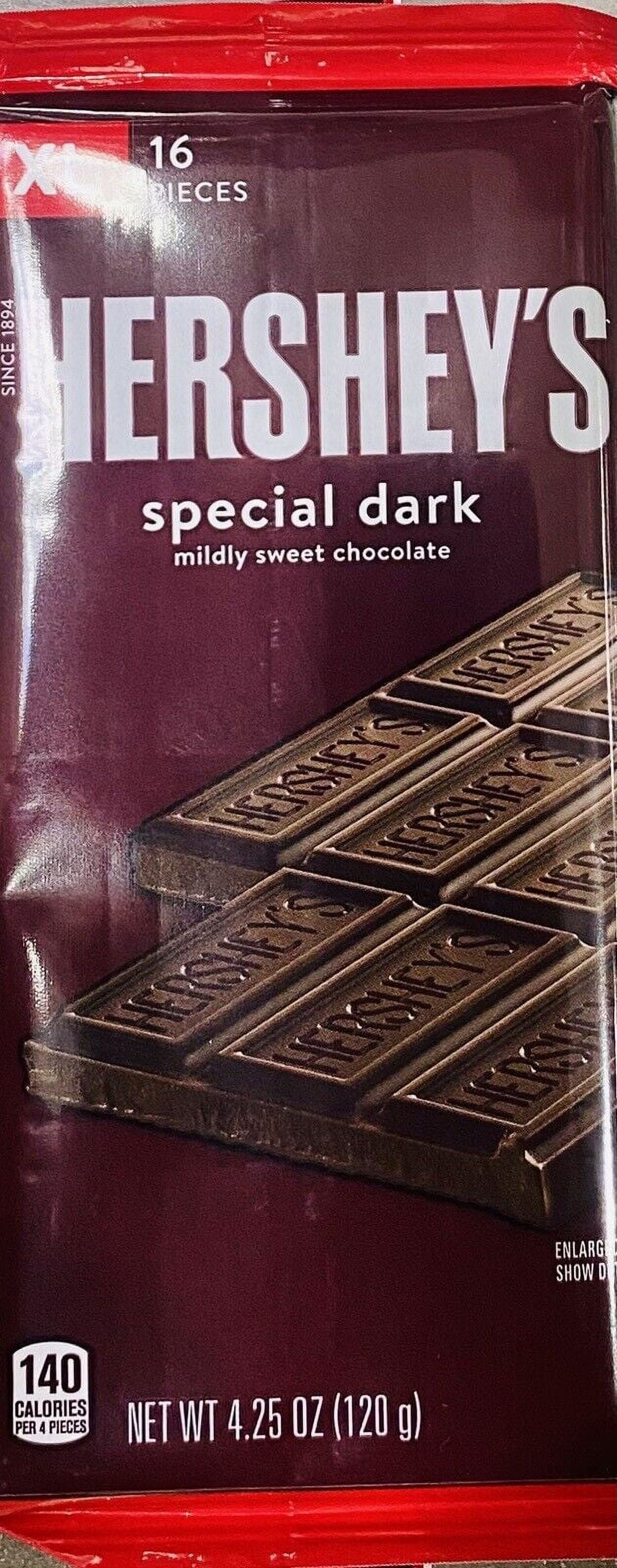 Hershey's Special Dark Mildly Sweet Chocolate XL Candy Bar 4.25 oz Bar ...