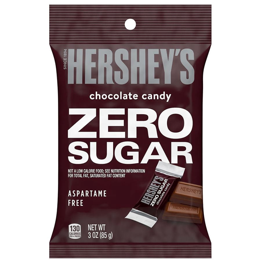 Hershey's Zero Sugar Individually Wrapped, Aspartame Free Candy Bars ...