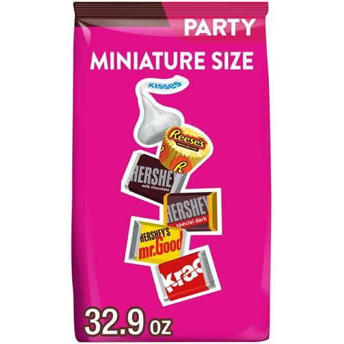 Hersheys And Reeses Miniatures Assorted Chocolate Candy Party Pack, 32. ...