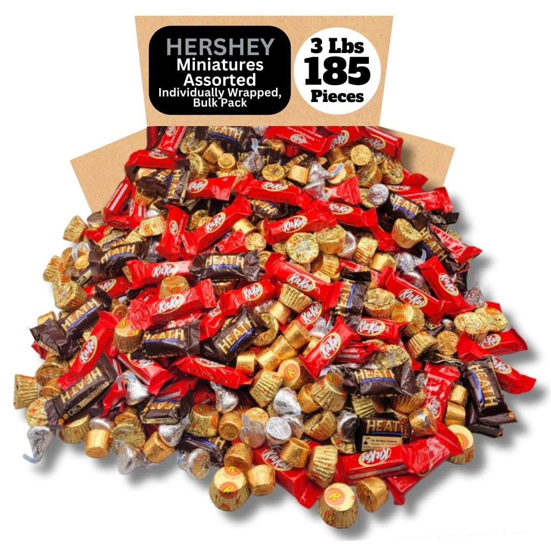 Hersheys Assorted Chocolate Miniatures - Includes Rolo, Heath, KitKat ...