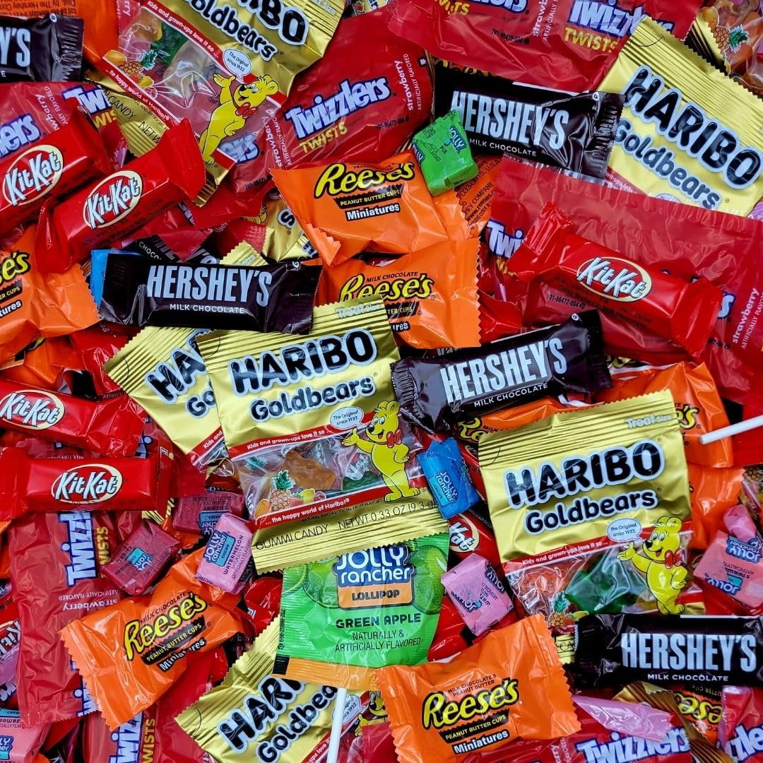 Hersheys Assorted Flavored Miniatures – Haribo Goldbears, Reesespeanut ...
