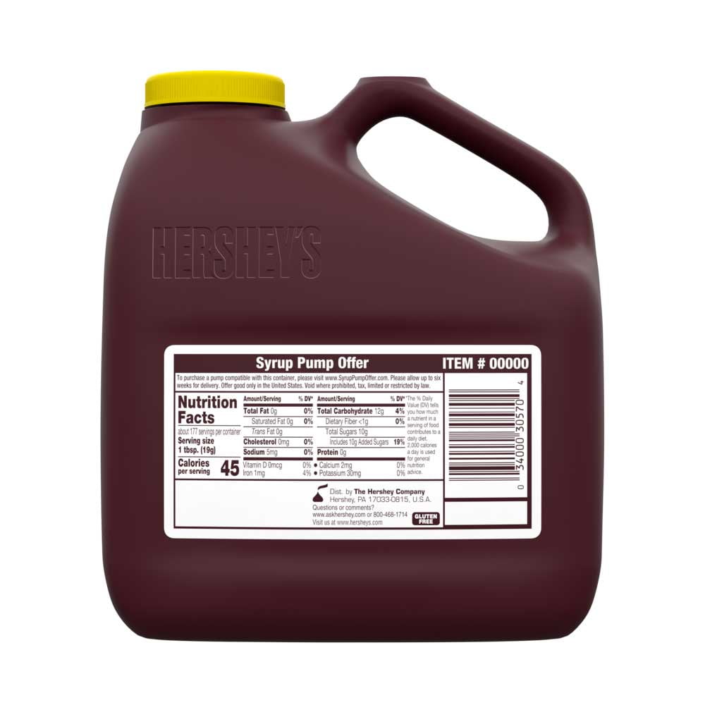 Hersheys Chocolate Syrup for Office Desserts & Beverages - Walmart ...