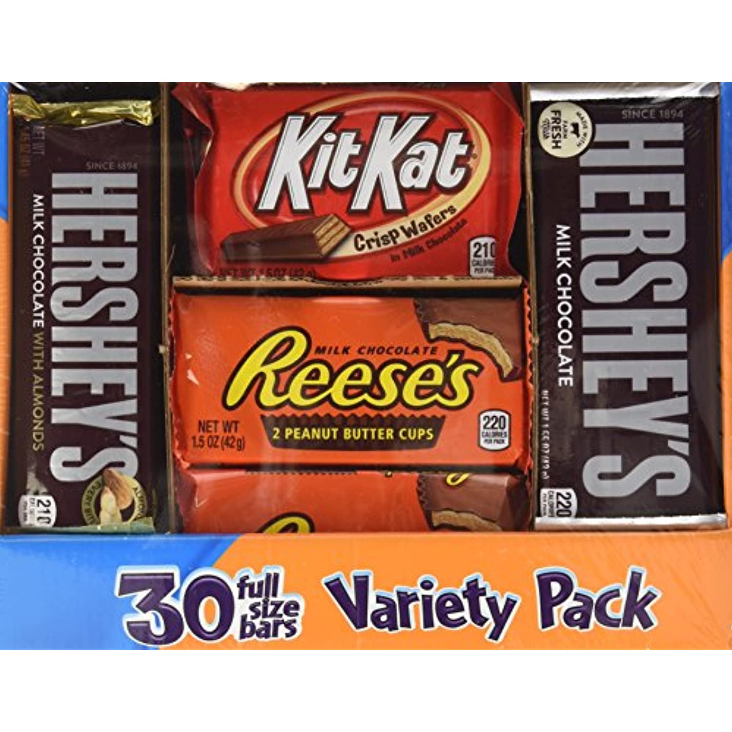 Hersheys Chocolate Variety Pack, 2.81-Pound - Walmart.com