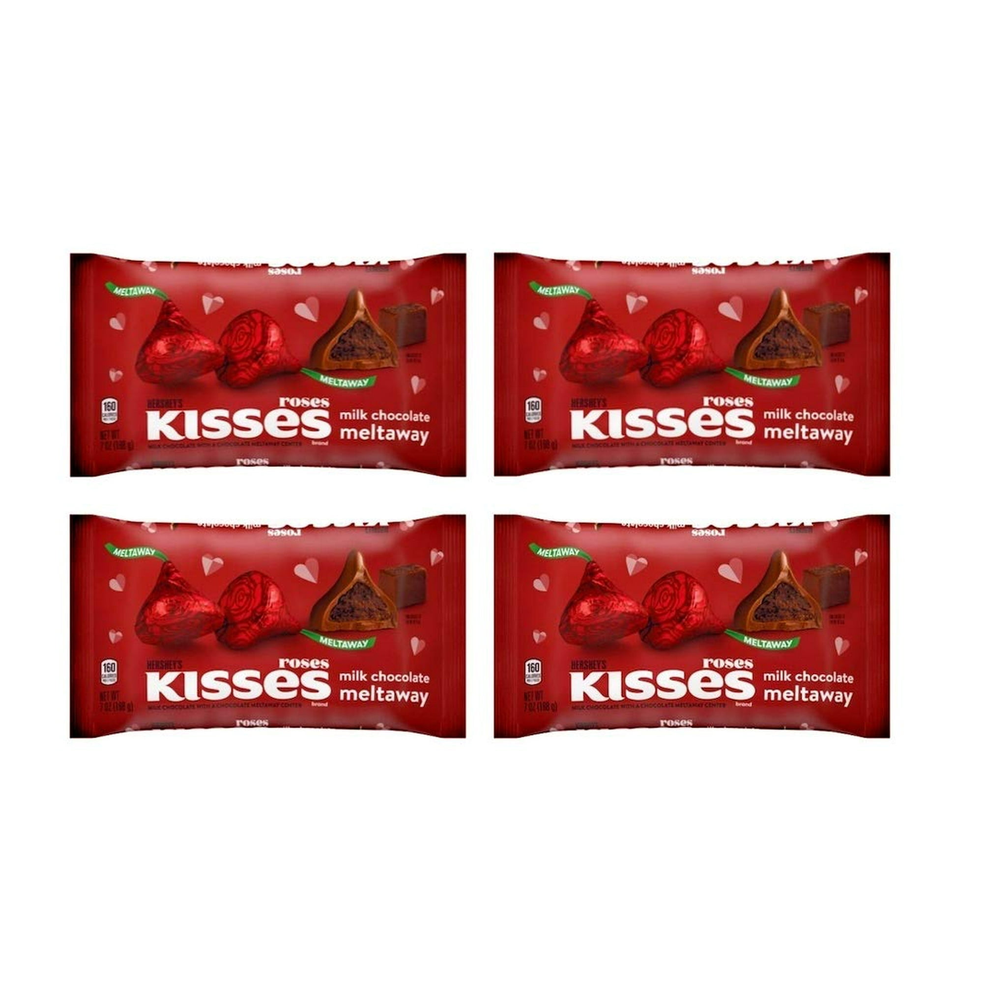 Hersheys Kisses Roses Milk Chocolate Meltaway Valentines Day Chocolate ...