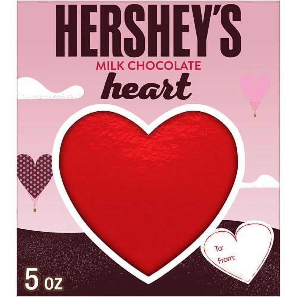 Hersheys Milk Chocolate Heart, Valentines Candy Gift Box, 5 Oz Packaging May Vary - Pack of 2 ...