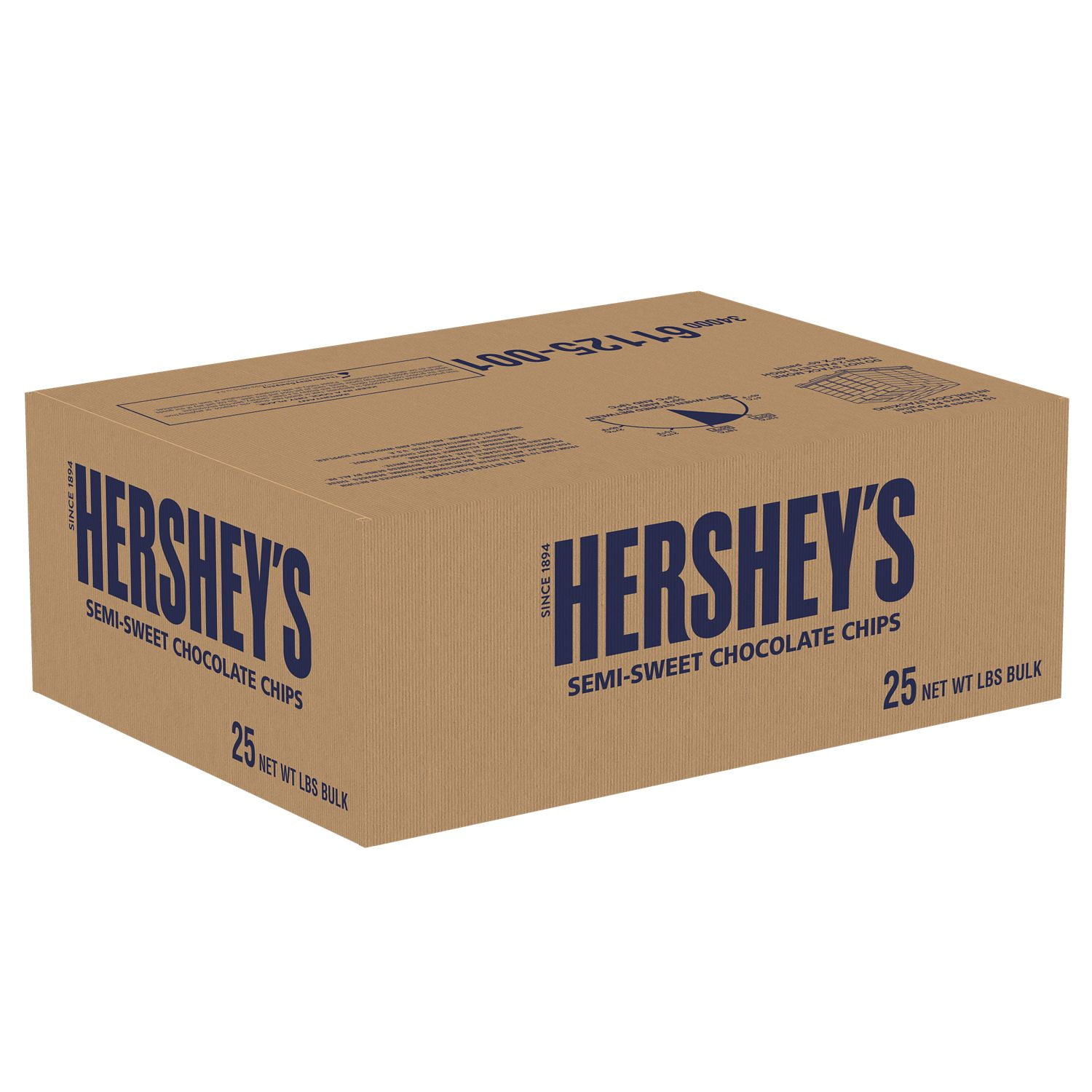 Hersheys Semi Sweet Chocolate Chips, 25 Pound - Walmart.com