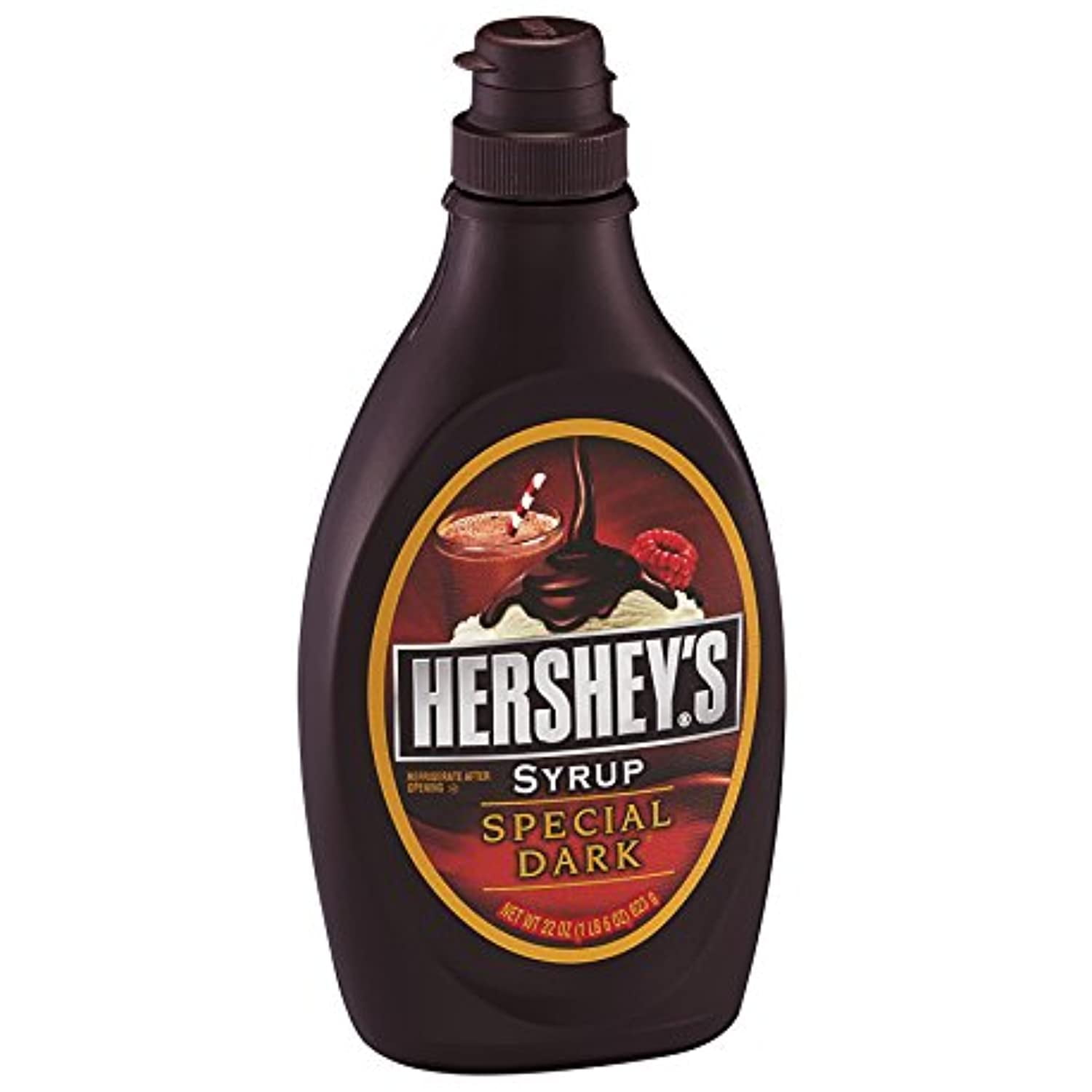 HERSHEYS Special Dark Chocolate Syrup Topping, Gluten-Free & Kosher ...