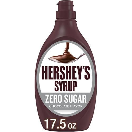 Hersheys Zero Sugar Chocolate Syrup Bottle, 17.5 Oz Packaging May Vary ...