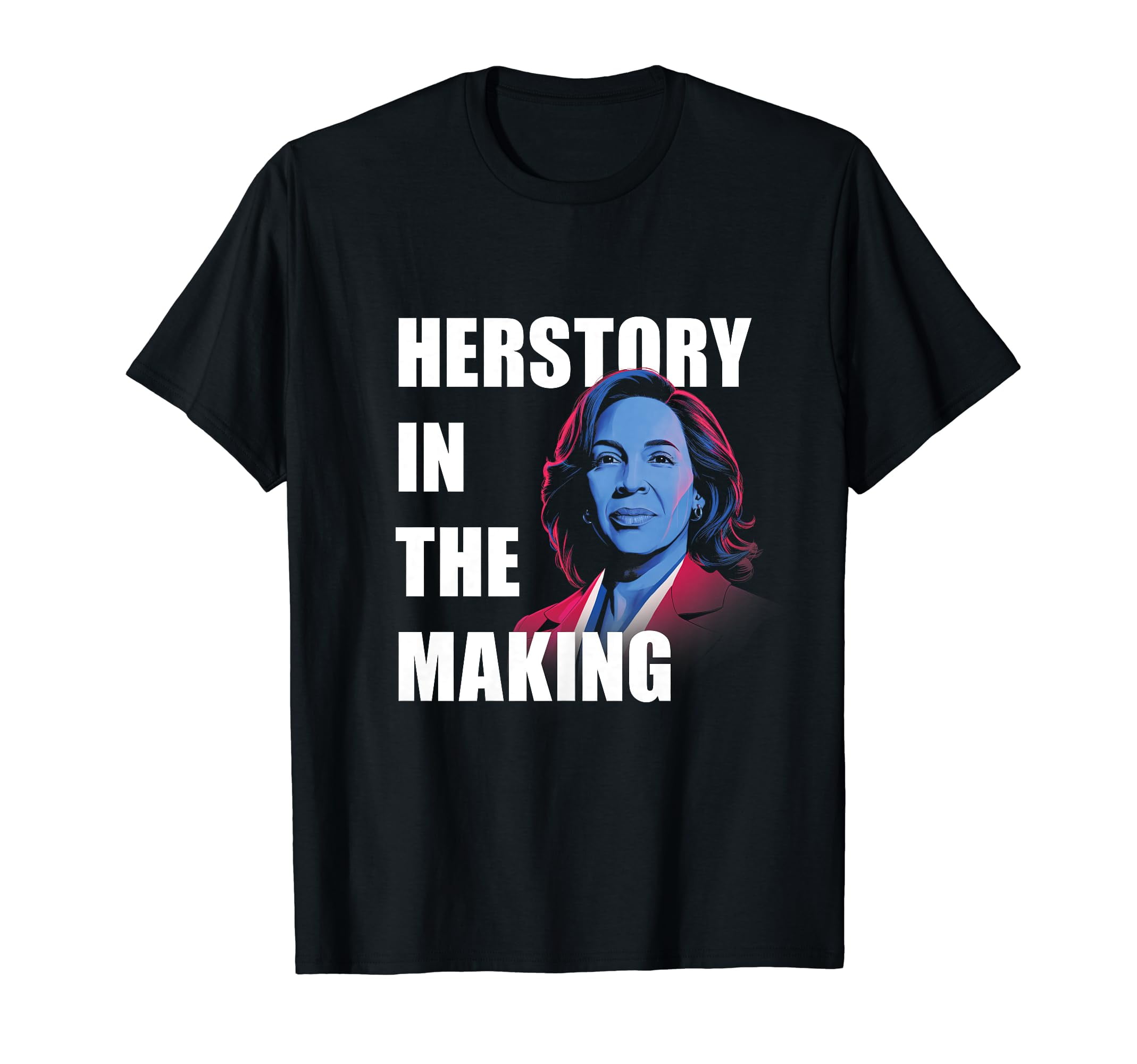 Herstory In The Making President American Flag Kamala Harris T-Shirt ...