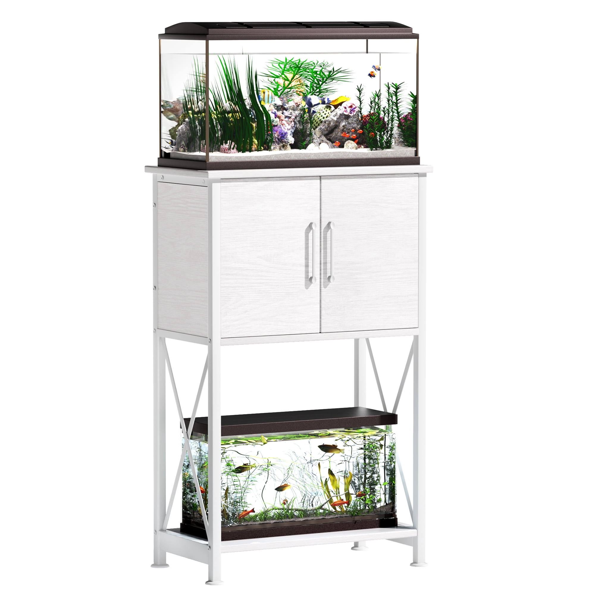 Herture 5-10 Gallon Fish Tank Stand, Aquarium Stand with Cabinet for ...
