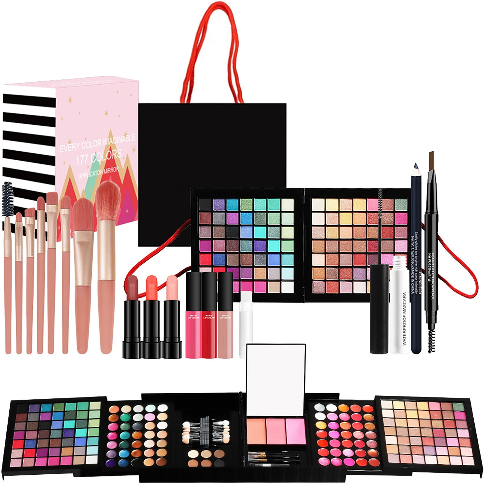 Herunwer 177 Colors Professional Makeup Kit for Women Girls Full Kit ...