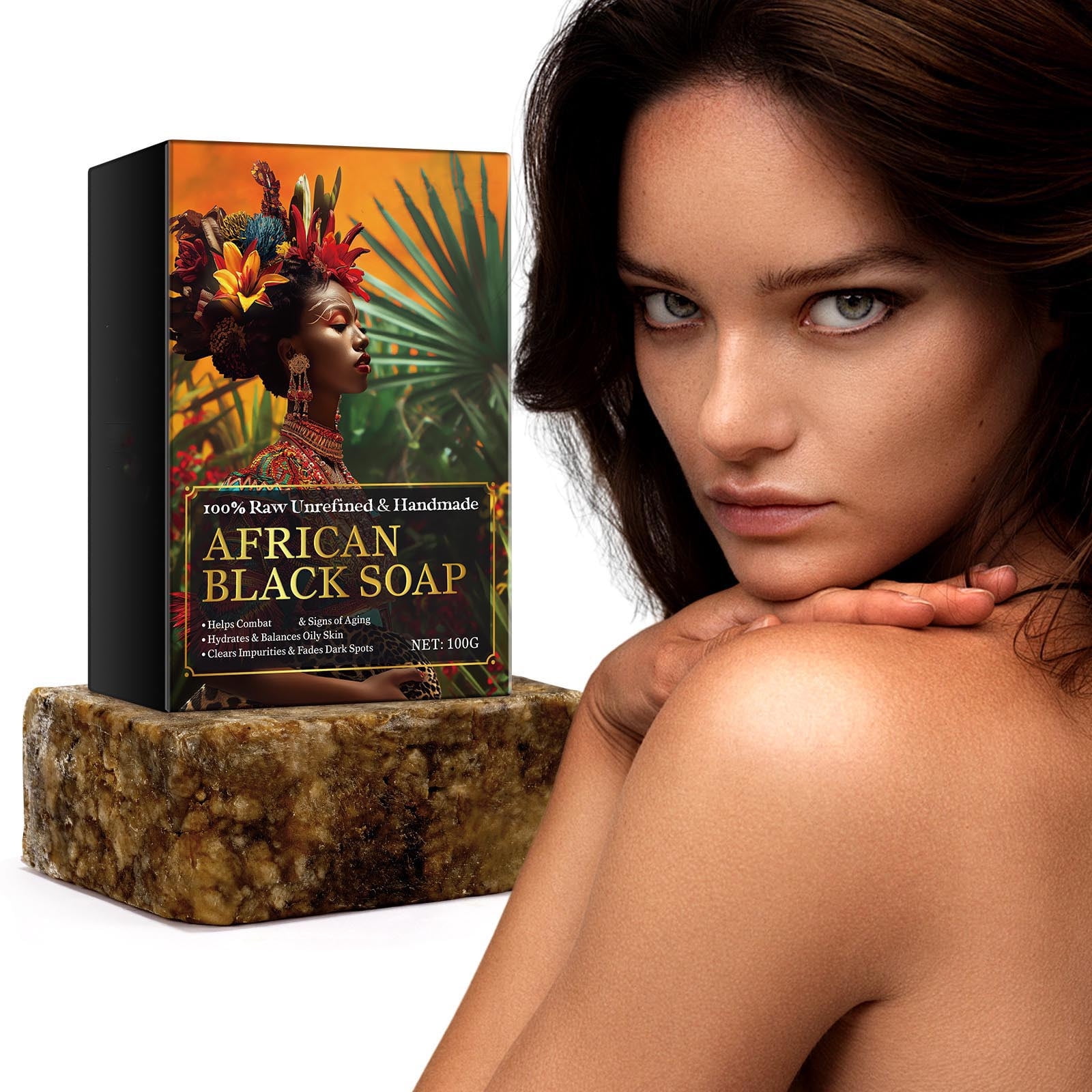 Herunwer African Black Soap Black African Soap Cleanses And Nourishes