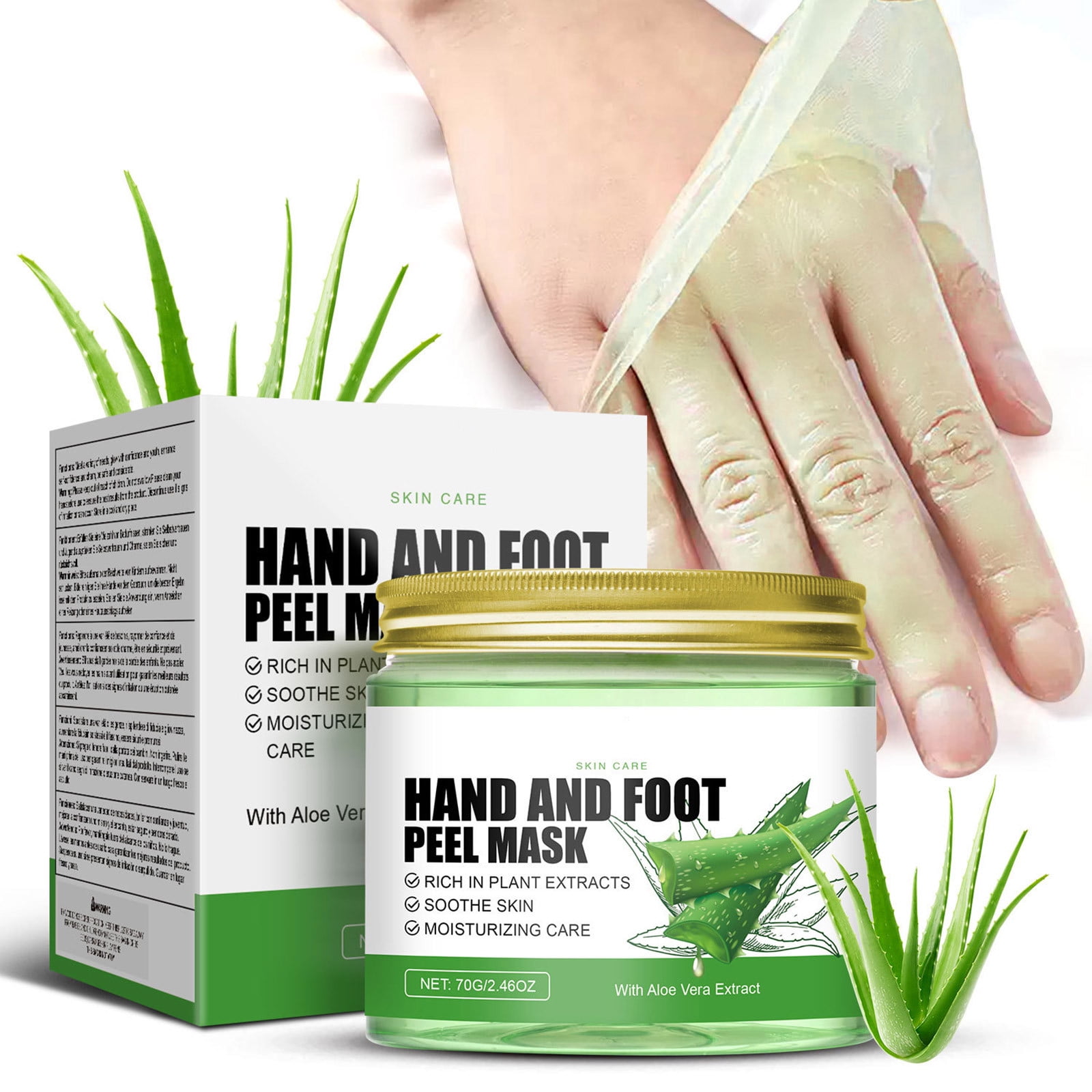 Herunwer Aloe Vera Hand and Foot Peel Mask,Hand Wax Peeling Mask ...