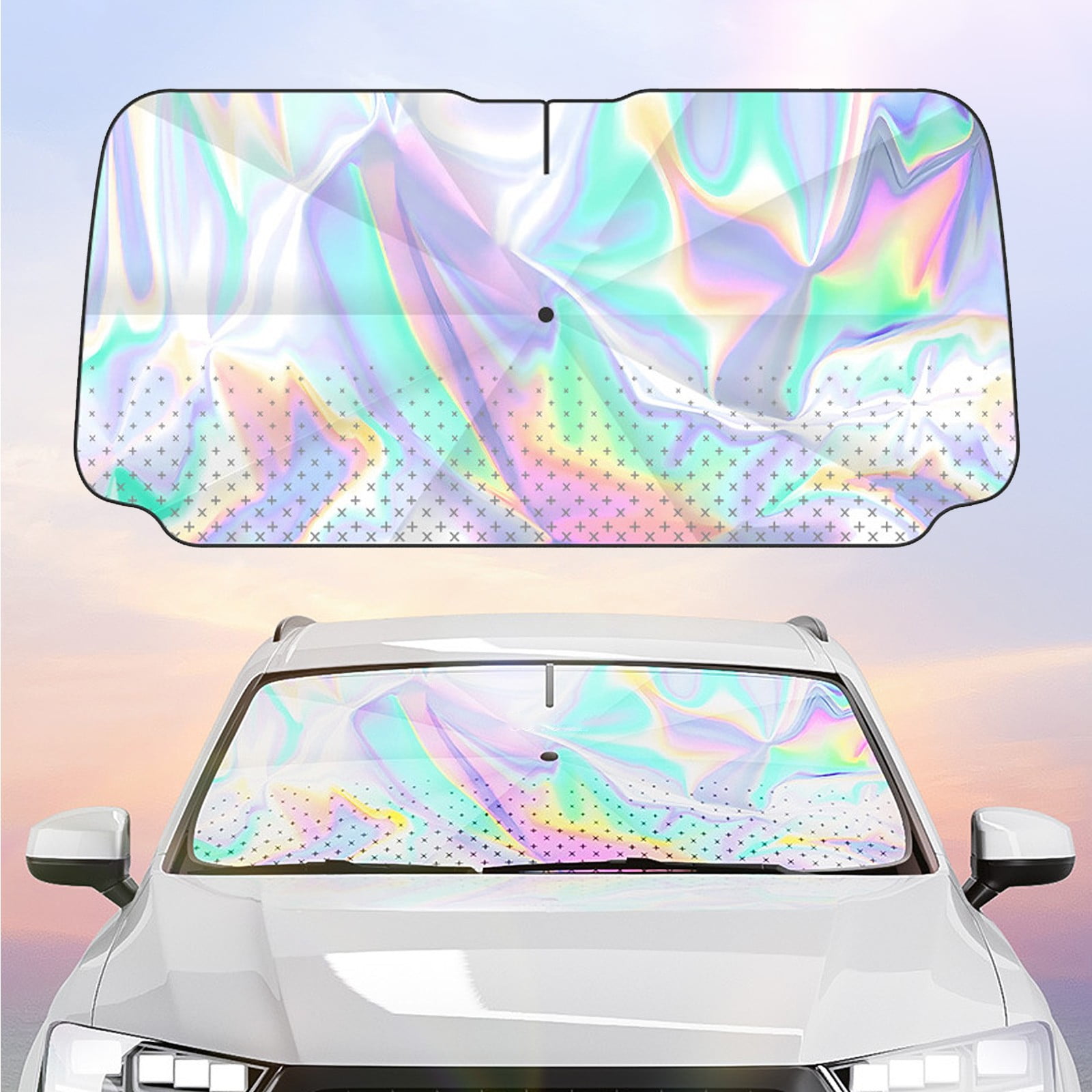 Herunwer Car Sunshade Umbrella Front Windshield Portable Allseason ...