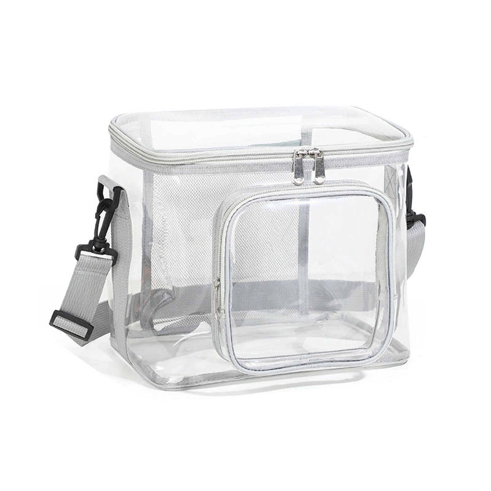 Herunwer Clear Plastic Tote Bag Stadium Approved, with Handles Net ...