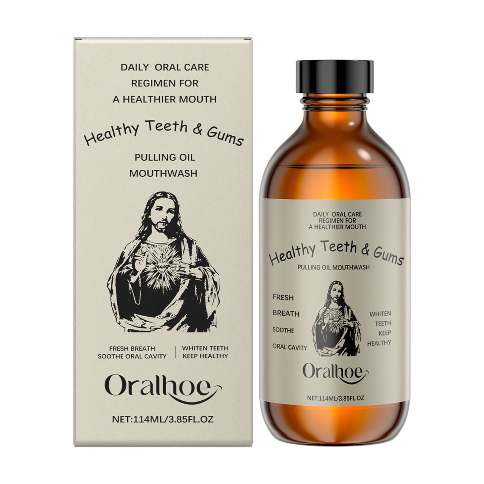 Herunwer Coconut Pulling Oil,Whitening Pulling Oil with Coconut Oil for ...