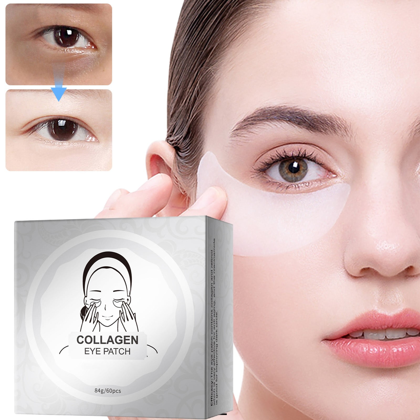 Herunwer Under Eye Patches For Puffy Eyes And Dark Circles - Collagen ...