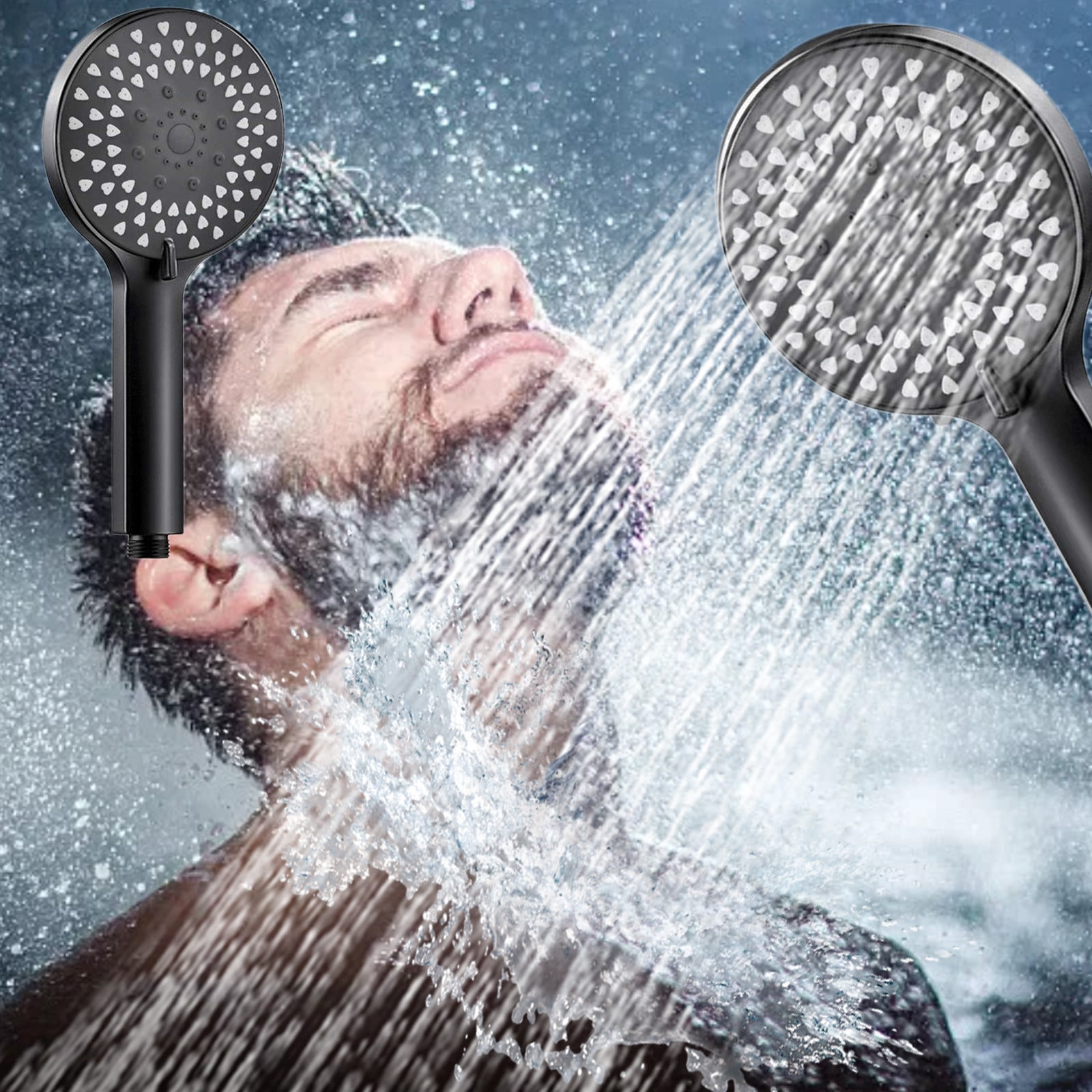 Herunwer Handheld Shower Head With Filter High Pressure Shower Head