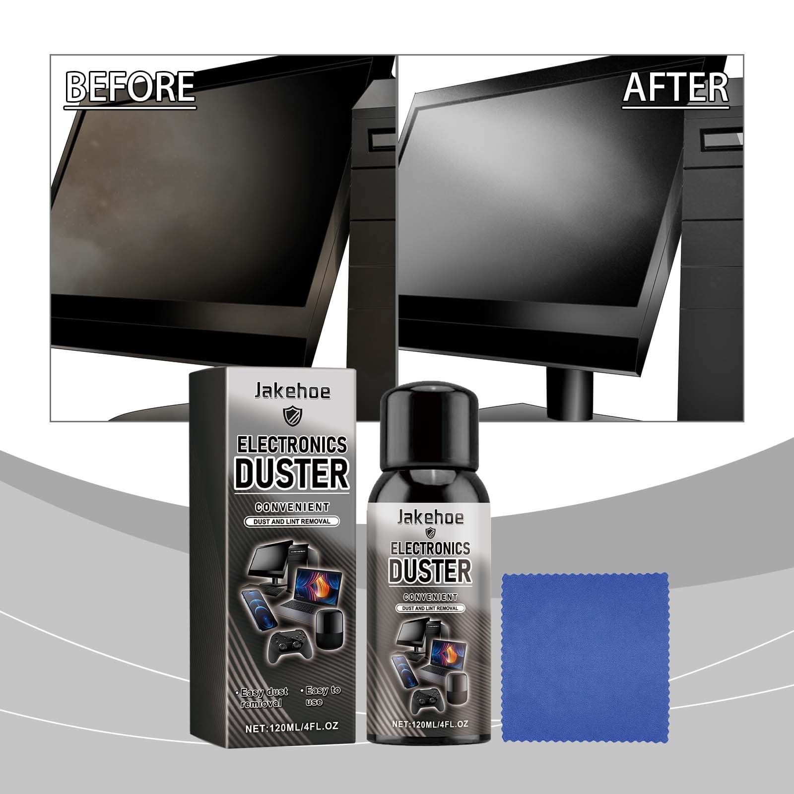 Herunwer Keyboard Cleaner Air Spray: Computer Air Duster Blower for ...