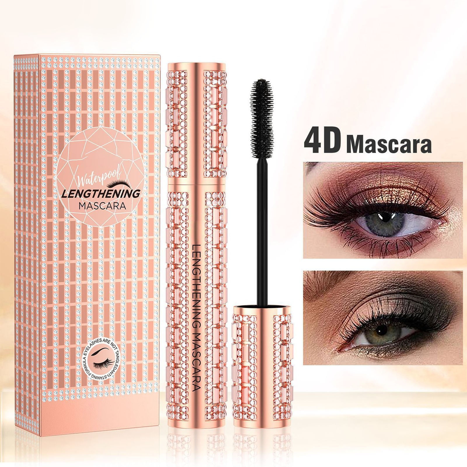Herunwer Mascara,3D Curling Eyelash Iron Mascara, Curling Long Lasting ...