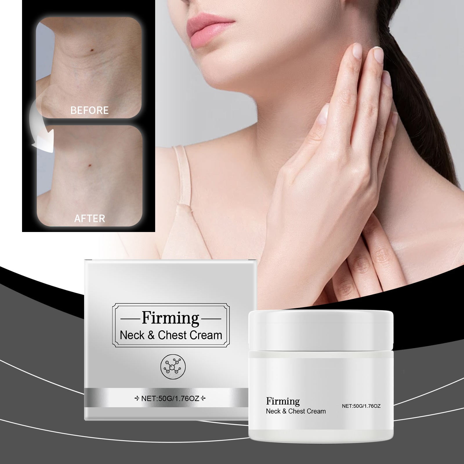 Herunwer Neck Firming Cream - Jawline Sculpting, Anti-Aging Neck Cream ...