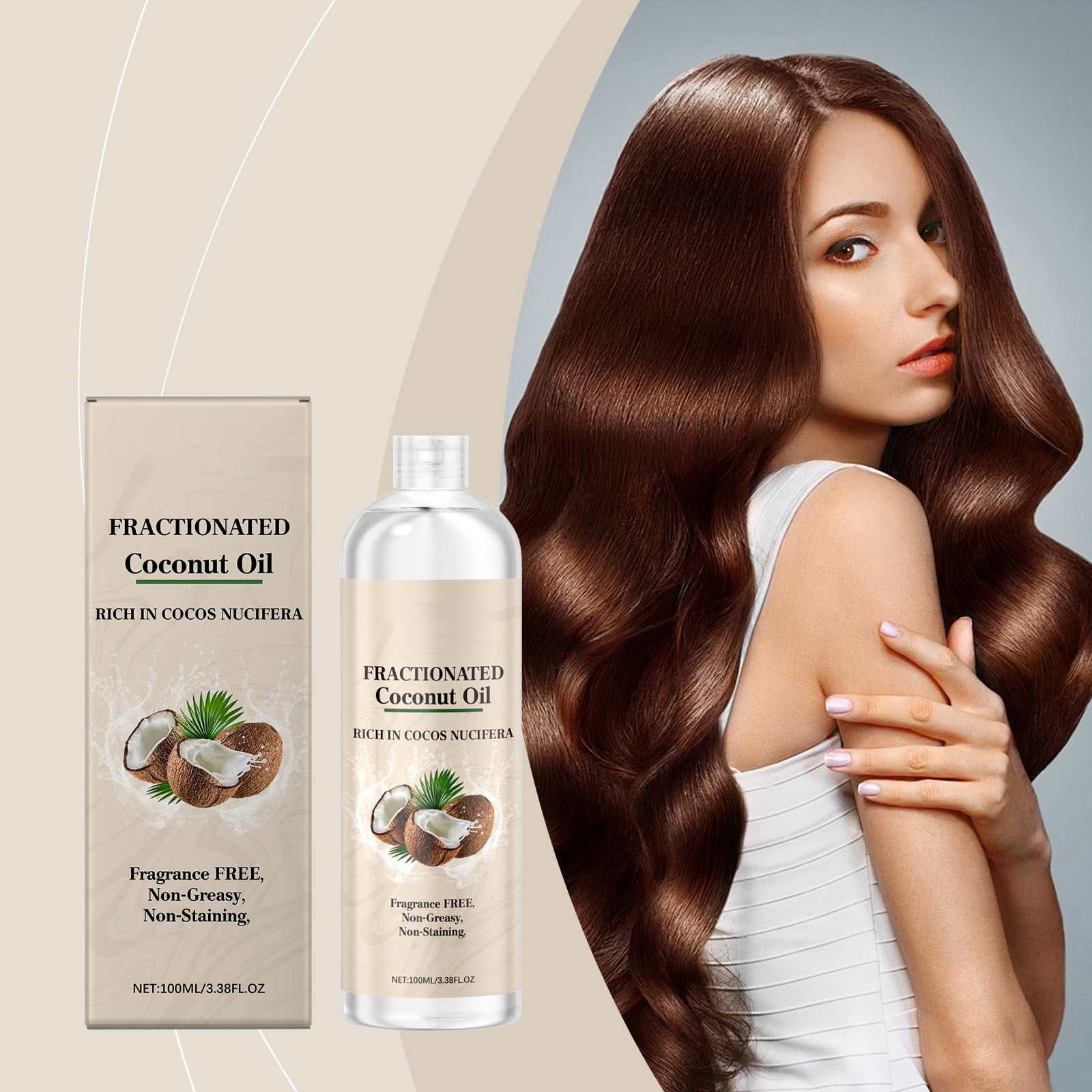 Herunwer PURE Fractionated Coconut Oil | Relaxing Massage Oil for ...