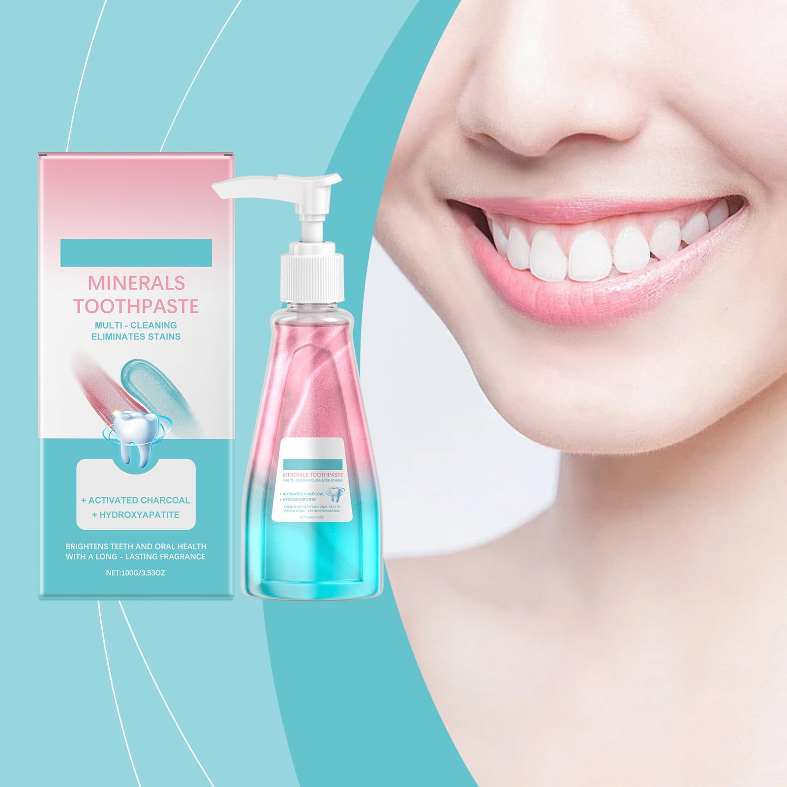 Herunwer Teeth Deep Cleansing Oral Refreshing Charcoal Powder Mineral ...