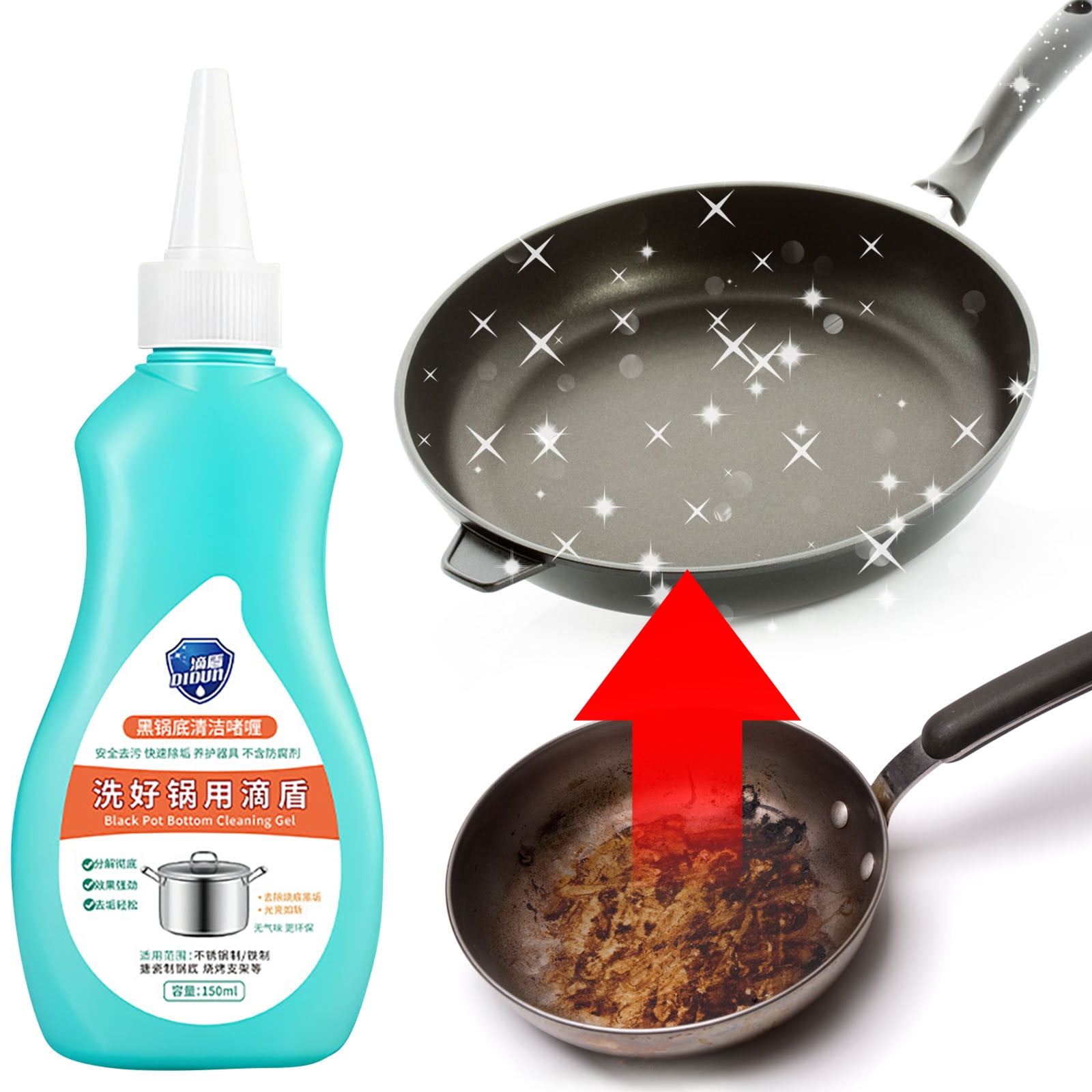 Herunwer Wholesale Black Pot Bottom Cleaning Gel Stainless Steel ...