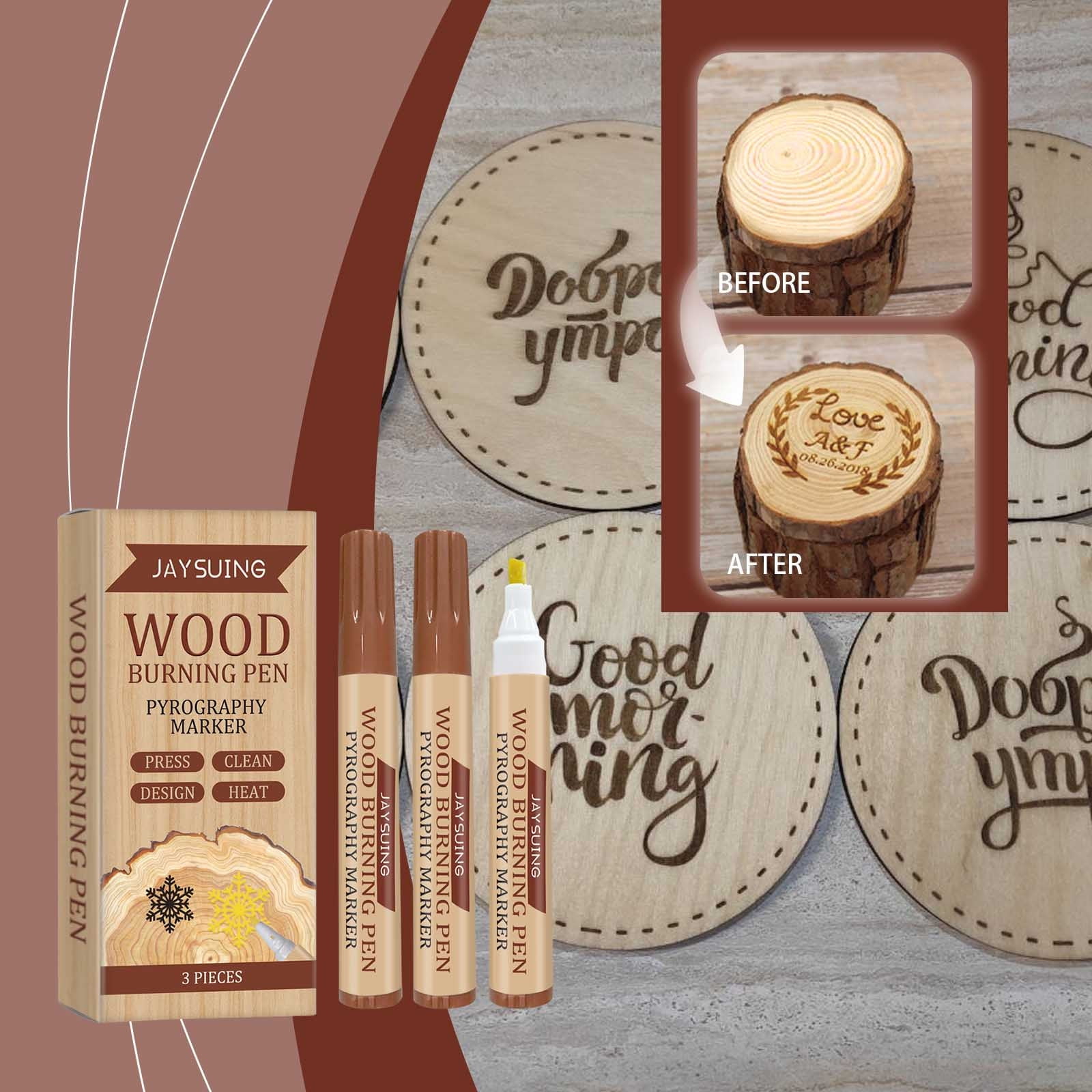 Herunwer Wood Burning Pen Set For DIY Wood PaintingSuitable For Artists ...