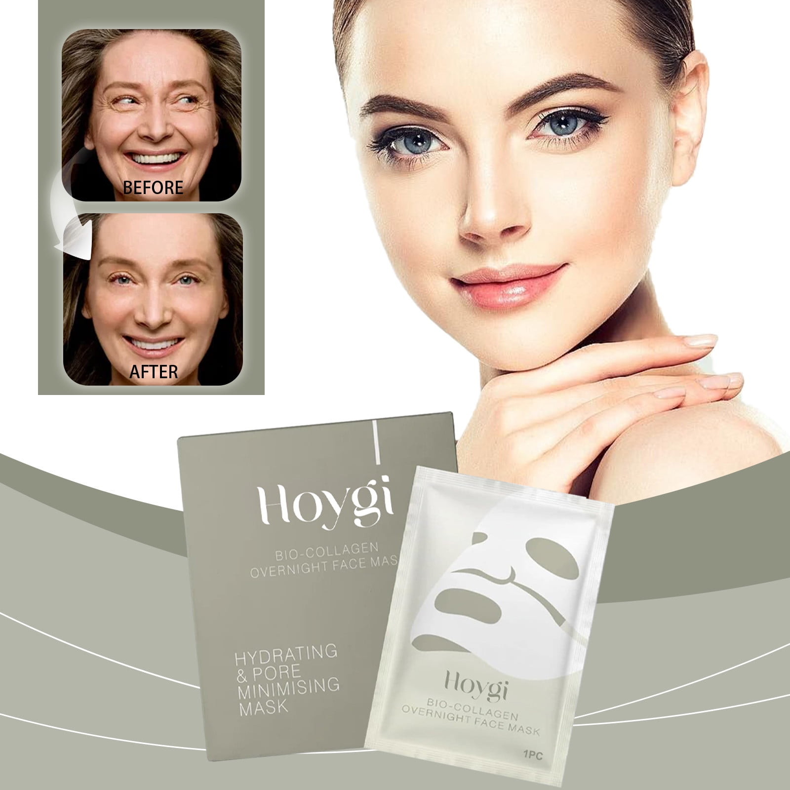 Herunwer Youth Bio-Collagen Overnight Face Mask - Youth Skin Collagen ...