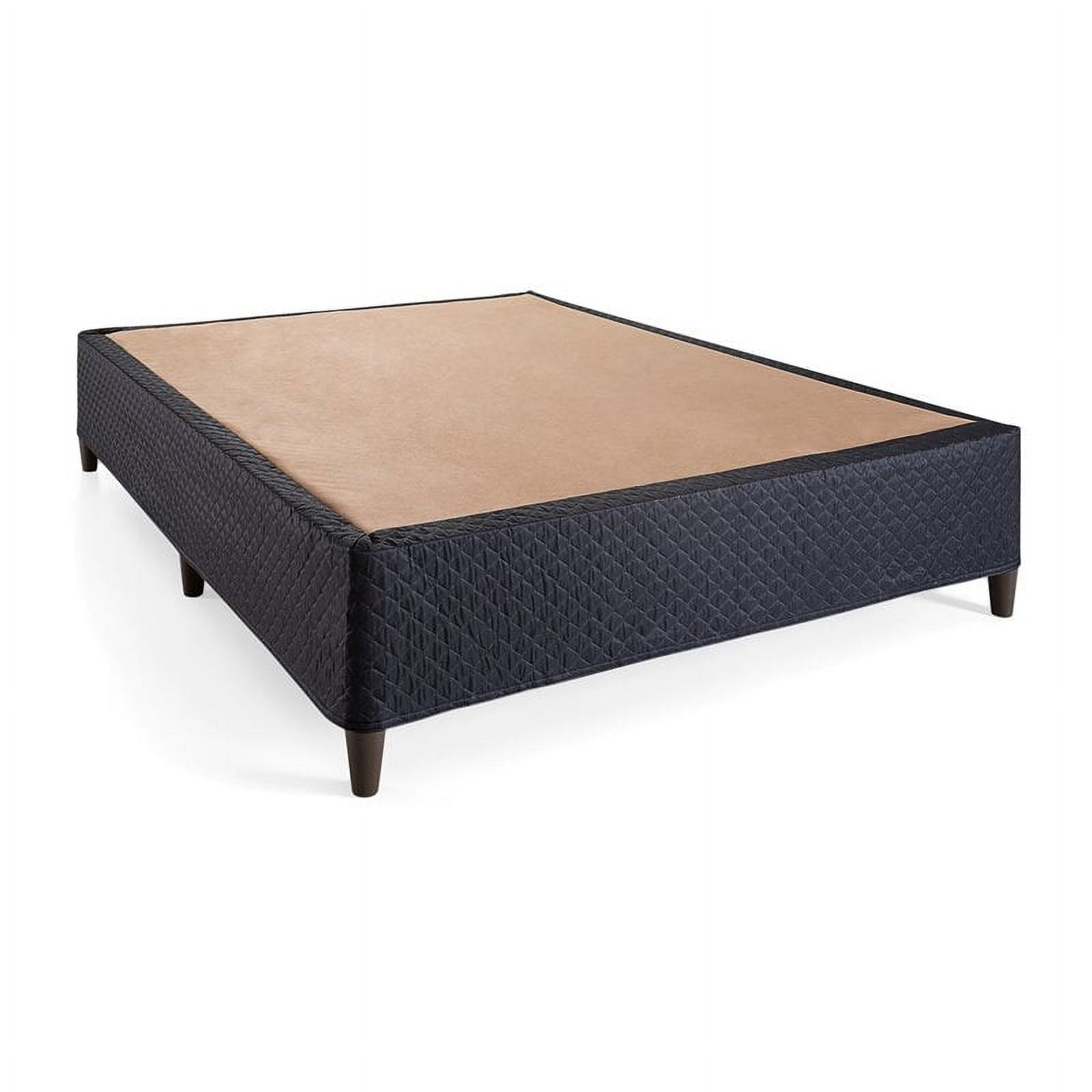 Herval 75" x 54" Full Click Box Modern Wood and Fabric Bed Frame in ...