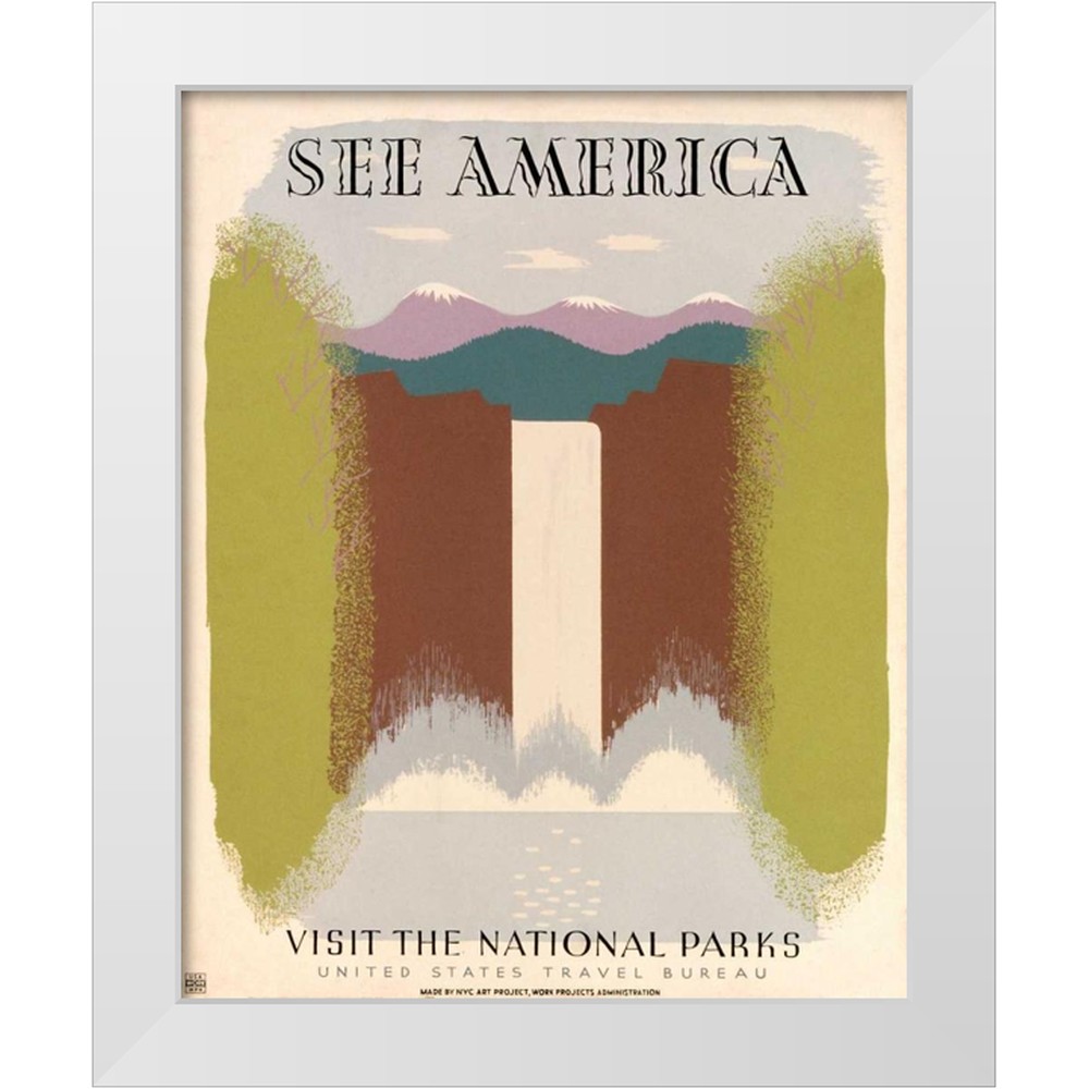 Herzog, Harry 20x24 White Modern Wood Framed Museum Art Print Titled ...