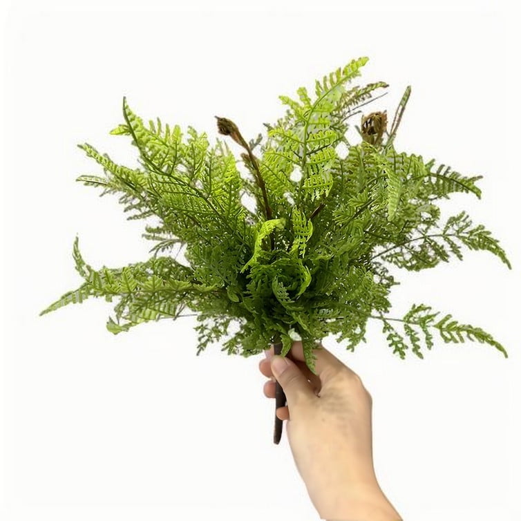 Hesai Lifelike Fake Fern Plants UV Resistant Artificial Boston Ferns ...