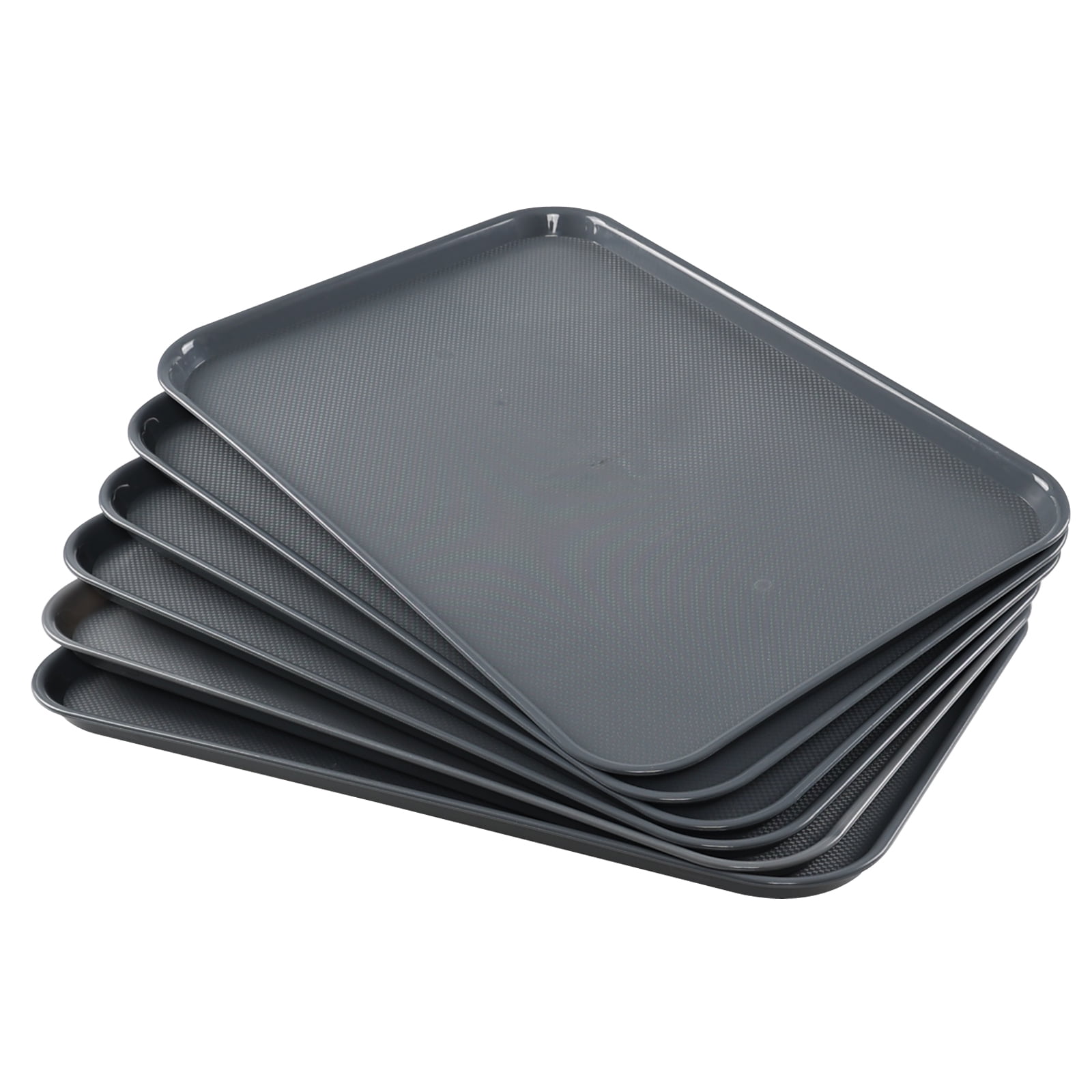 Hespama 6 Pack Extra Large Plastic Serving Trays, 25.2" x 17.48" x 0.98 ...