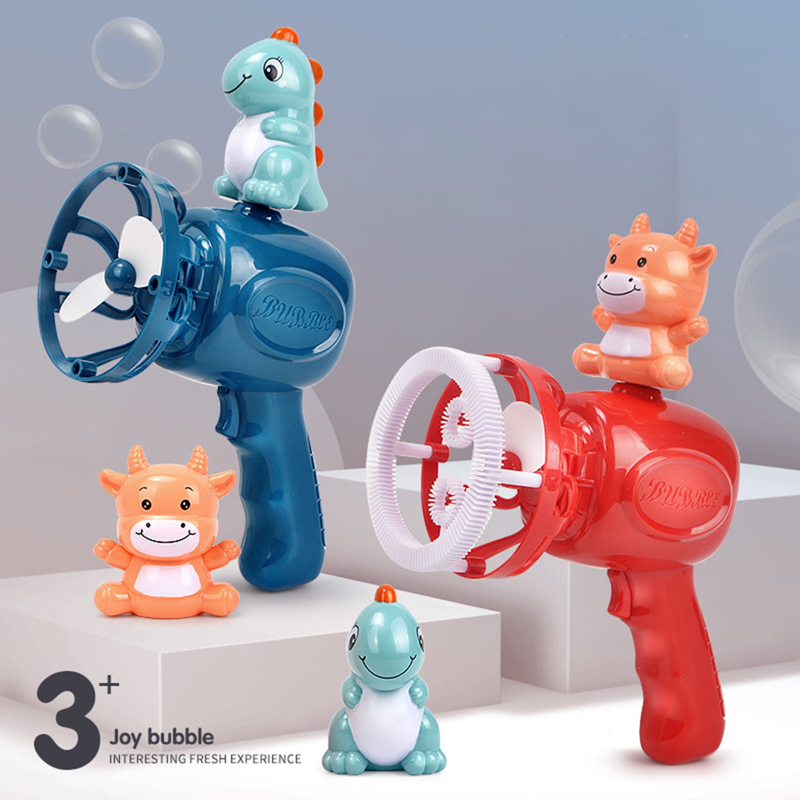 Hesroicy 1 Set 100ml Bubble Machine Animal Style Fun with Water Tray ...