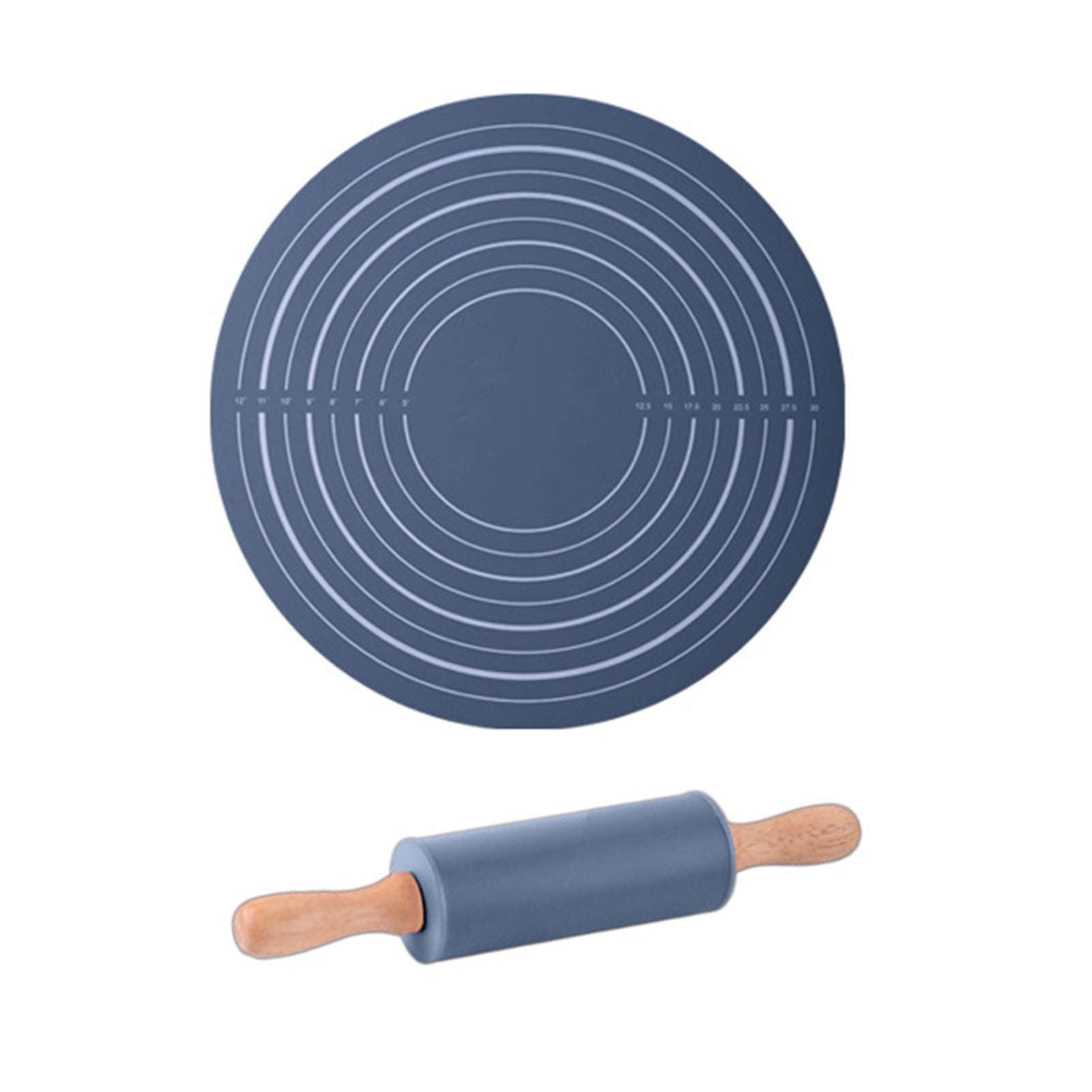 Hesroicy 1 Set Rolling Pin with Reusable Food Grade Non-stick Silicone ...