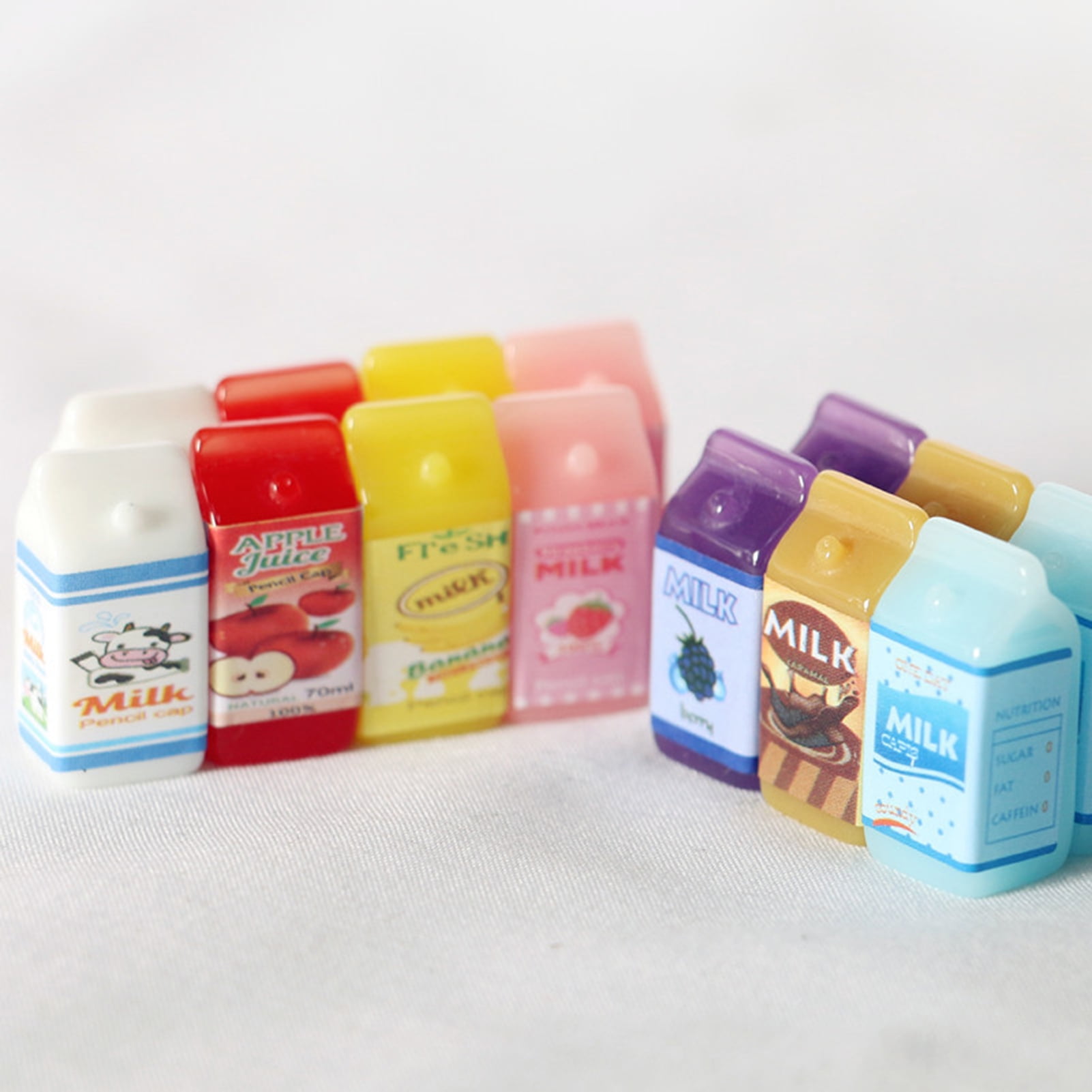 Hesroicy 3Pcs Mini Milk Box Realistic Accessories Resin Simulation Milk ...
