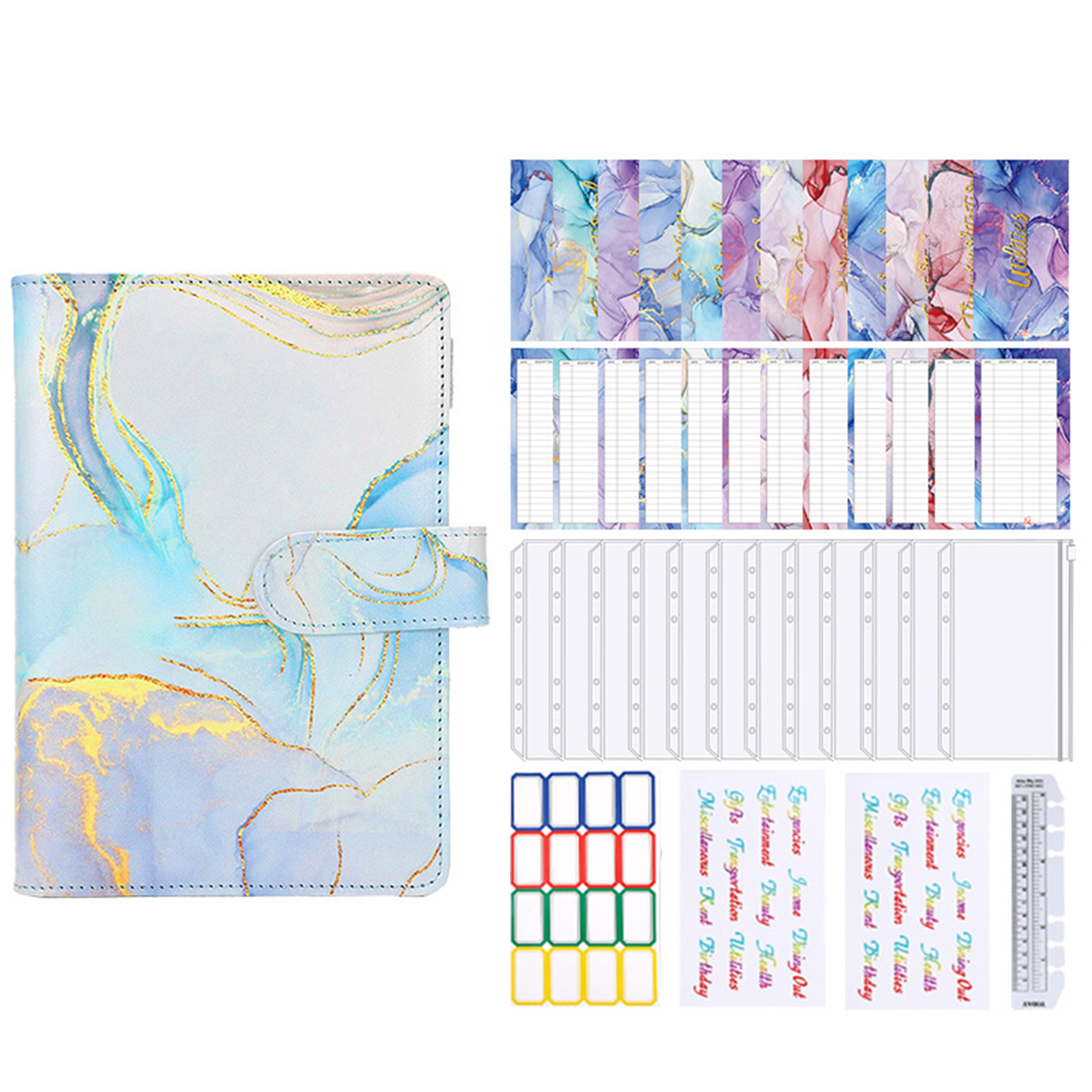 Hesroicy A6 Zipper Binder Notebook - Multifunctional, Smooth Writing ...