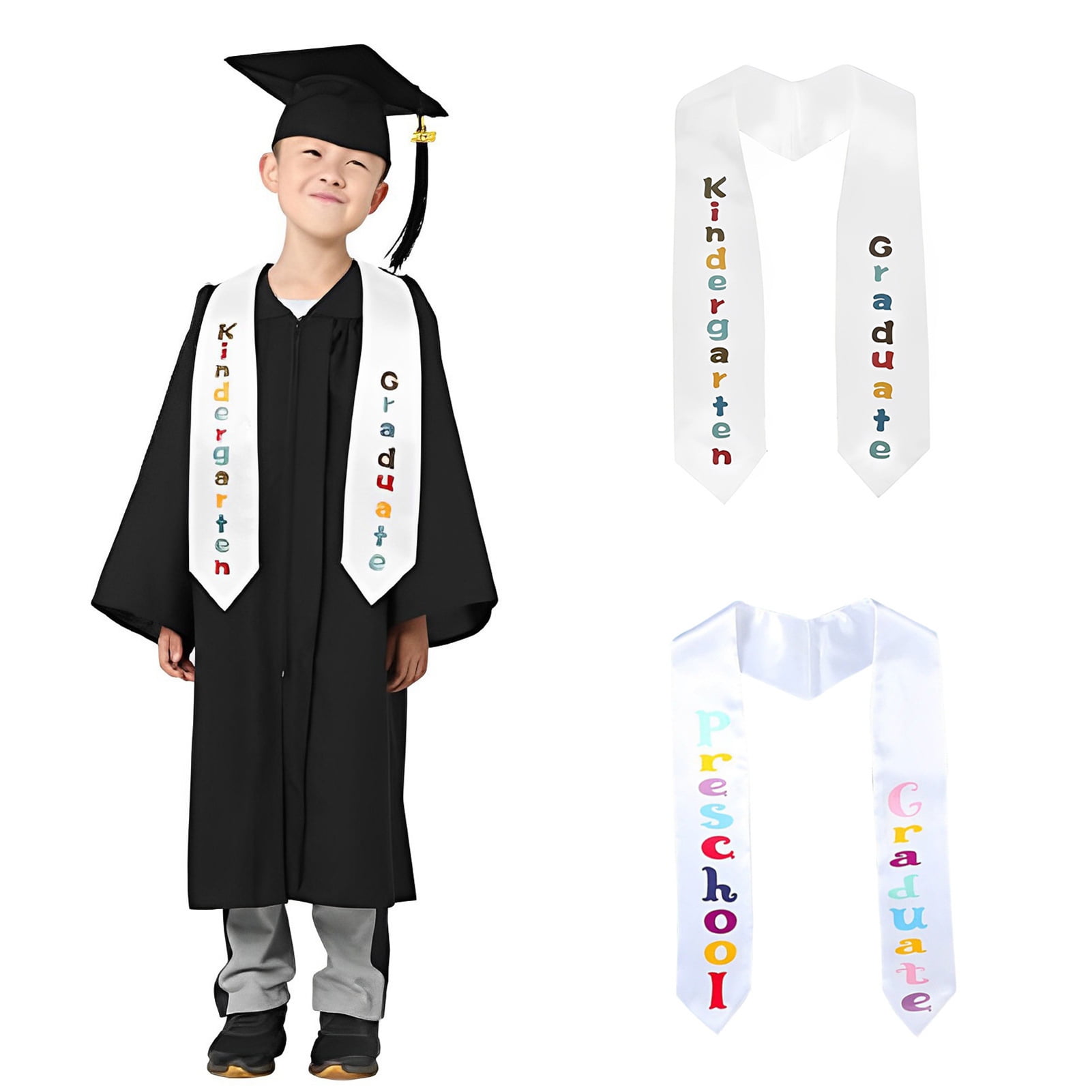 Hesroicy Cartoon Graduation Stole for Kids Non Slip Detachable and ...