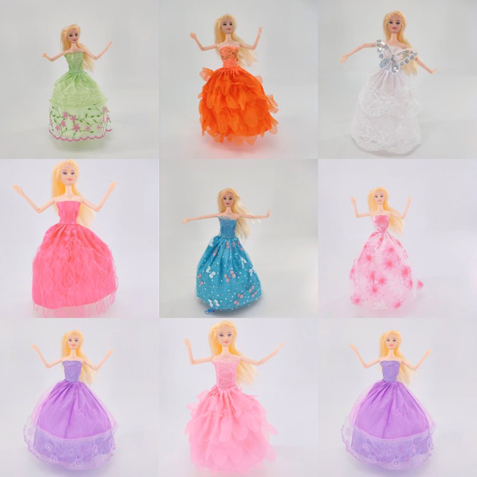 Hesroicy Doll Clothing Props Off Shoulder Big Hem Tear-resistant Trendy ...