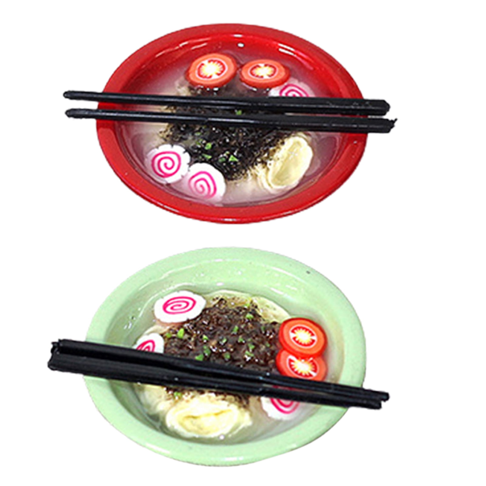 Hesroicy Dollhouse Food Scene Mini Japanese Tonkotsu Ramen Set Model ...