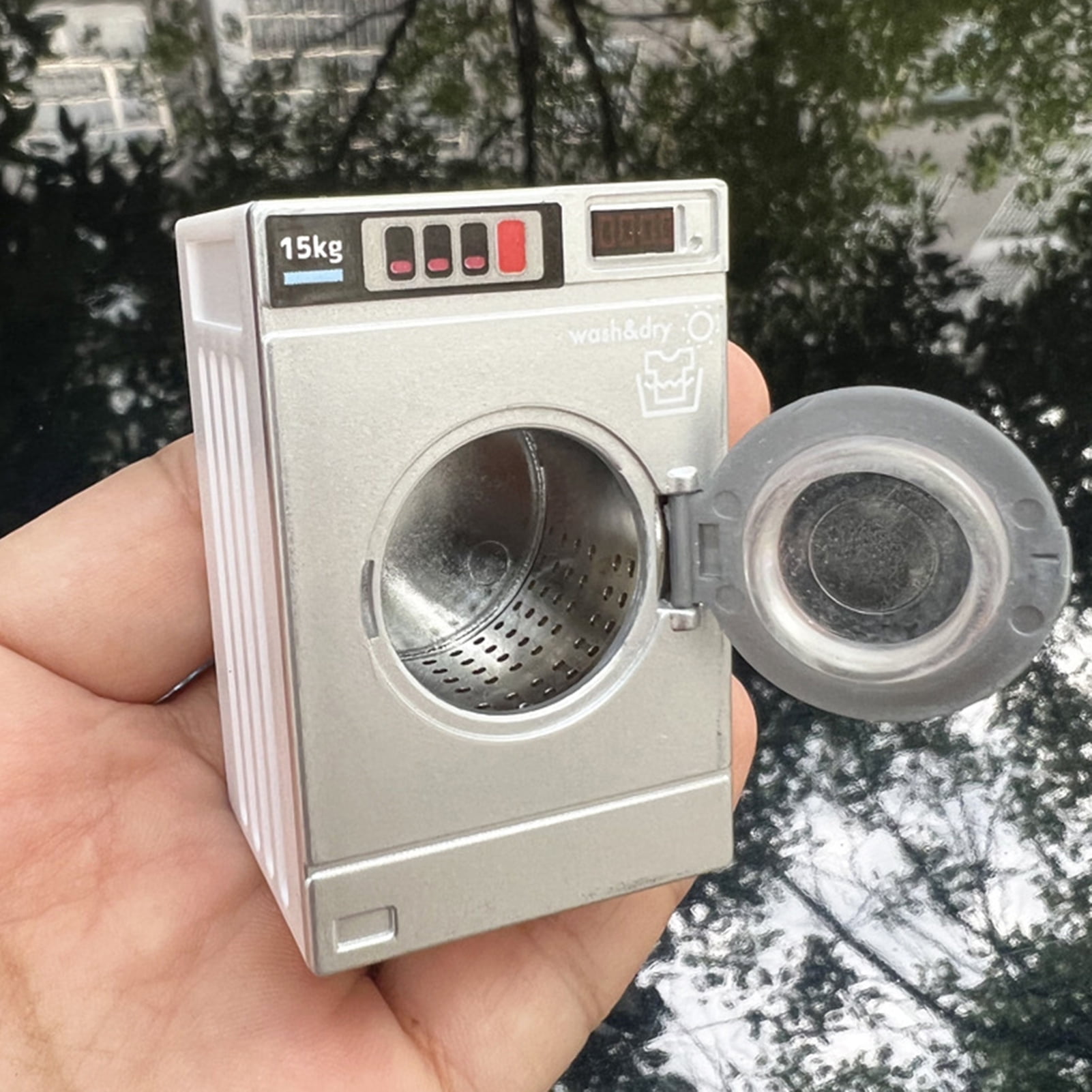 Hesroicy Dollhouse Washer - Openable Lid, High Simulation ABS, 1:12 ...