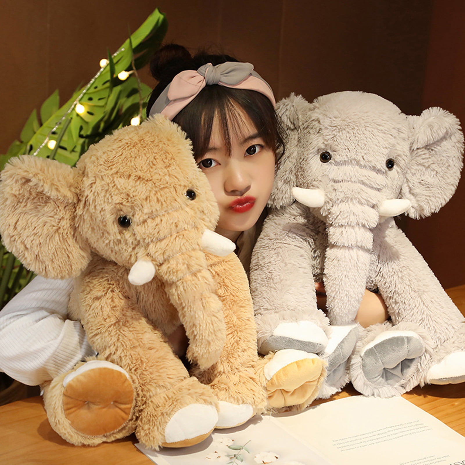 Hesroicy Elephant Plush Toy Extra Soft Adorable Appearance Creative ...